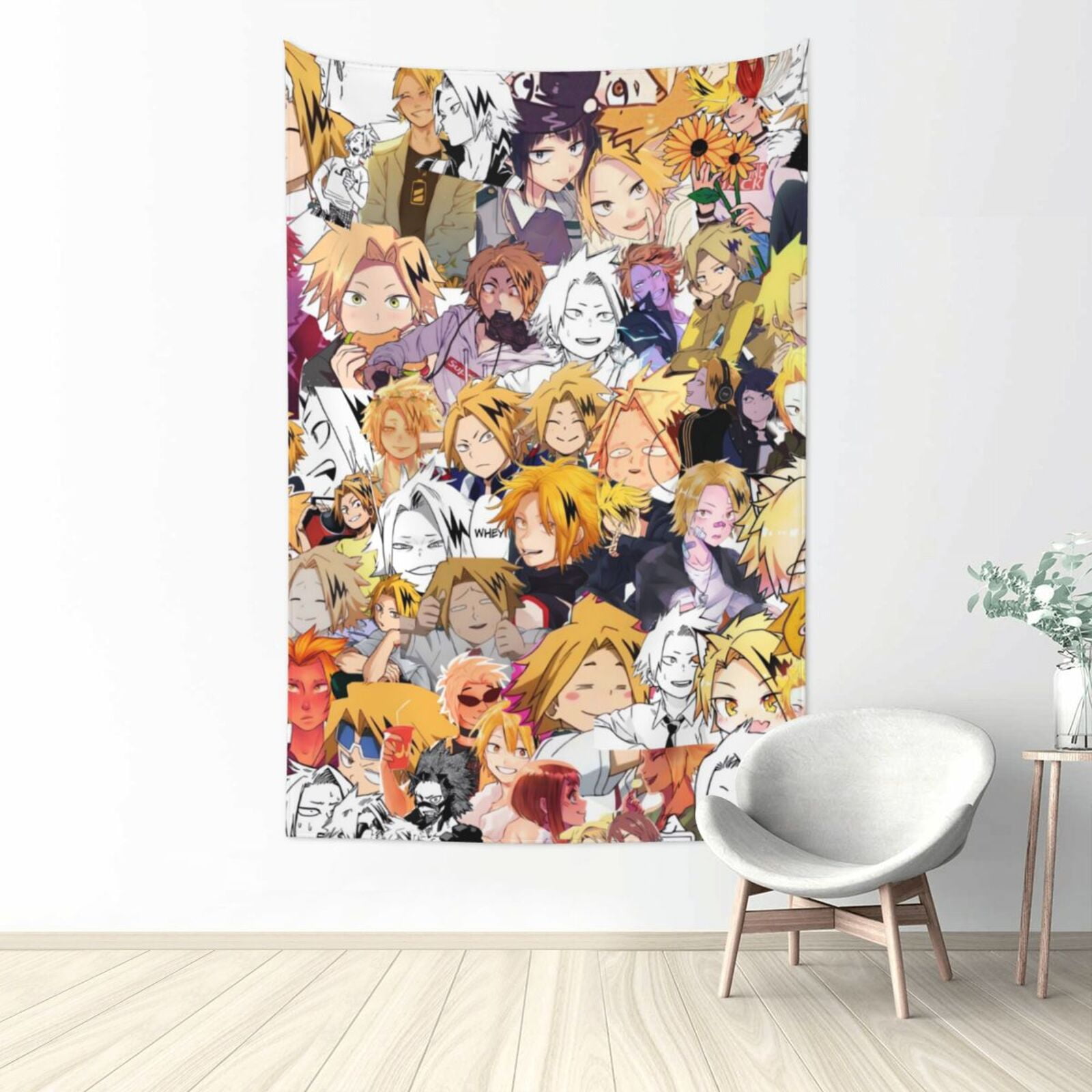 My Hero Academia Denki Kaminari Tapestry Wall Hanging Home Decoration ...