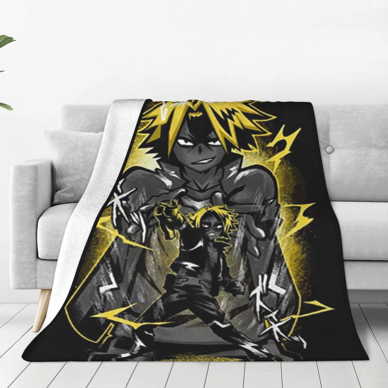 My Hero Academia Denki Kaminari Throw Blanket Couch Bed Sofa Soft ...