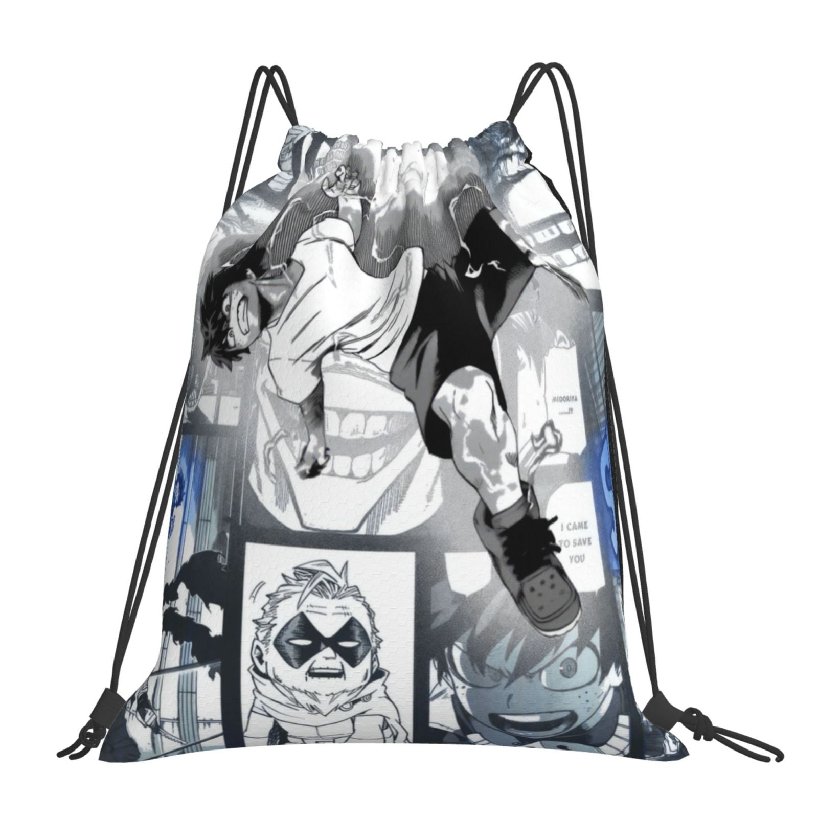 My Hero Academia Drawstring Backpack Anime Sackpack Gym Bag For Sport ...