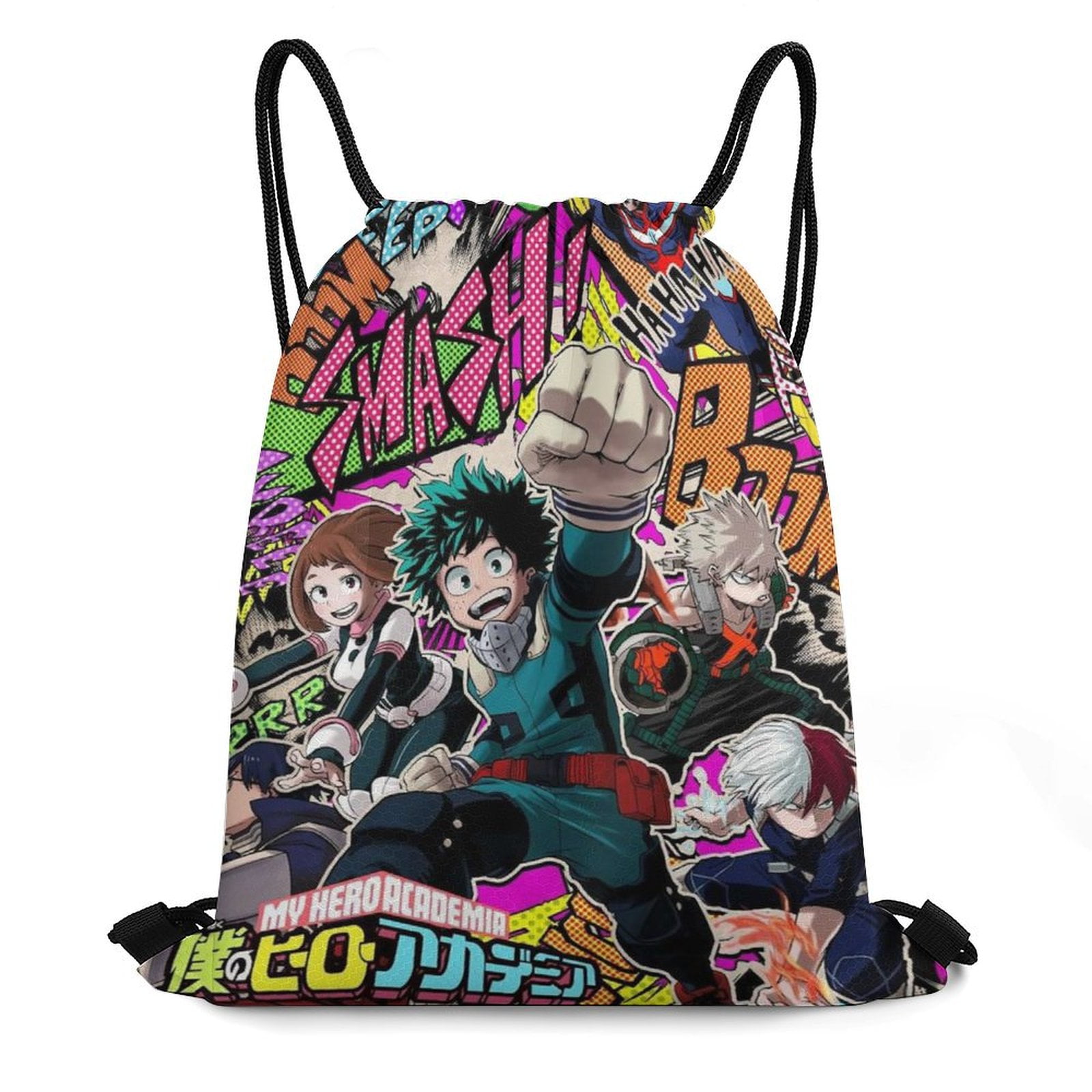 My Hero Academia Drawstring Backpacks Gym Athlete Bag Draw String Bags ...