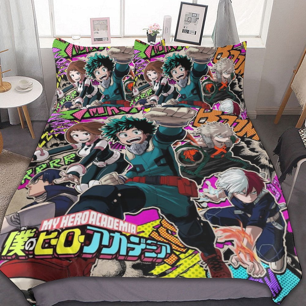 My Hero Academia Duvet Cover Set 3-Piece Bedding Set Soft Warm And ...