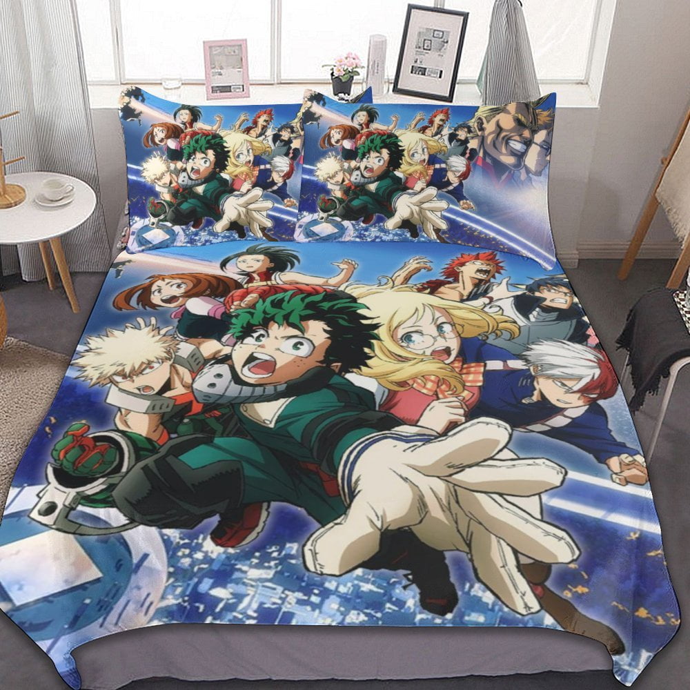 My Hero Academia Duvet Cover Set 3-Piece Bedding Set Soft Warm And ...