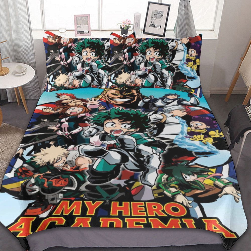 My Hero Academia Duvet Cover Set 3-Piece Bedding Set Soft Warm And ...