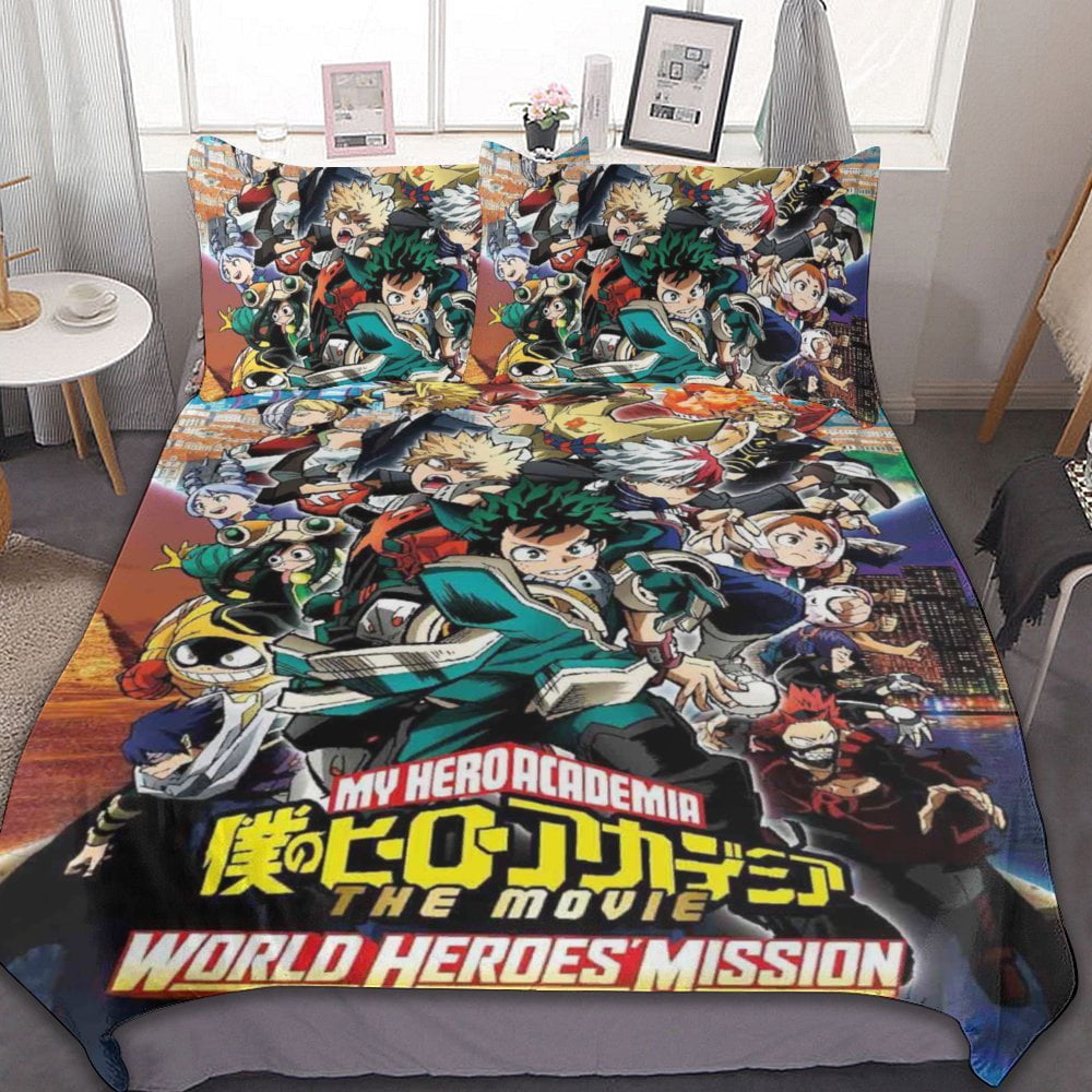 My Hero Academia Duvet Cover Set 3-Piece Bedding Set Soft Warm And ...