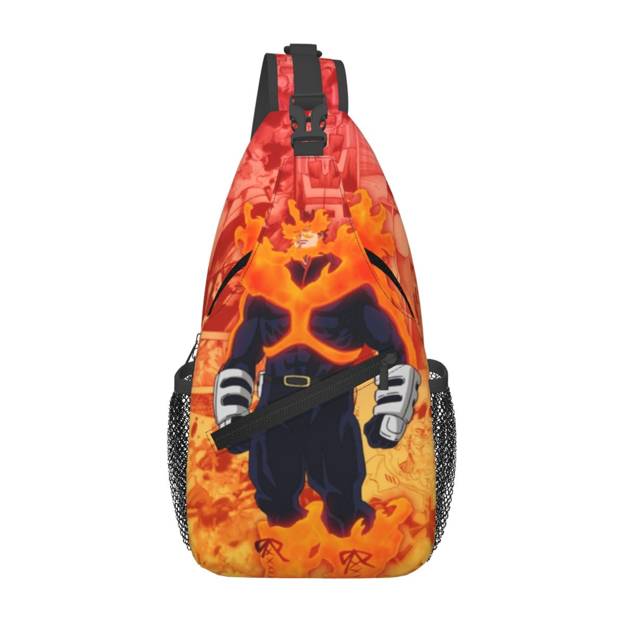 My Hero Academia Endeavor Crossbody Backpack Sling Bag for Men Women ...