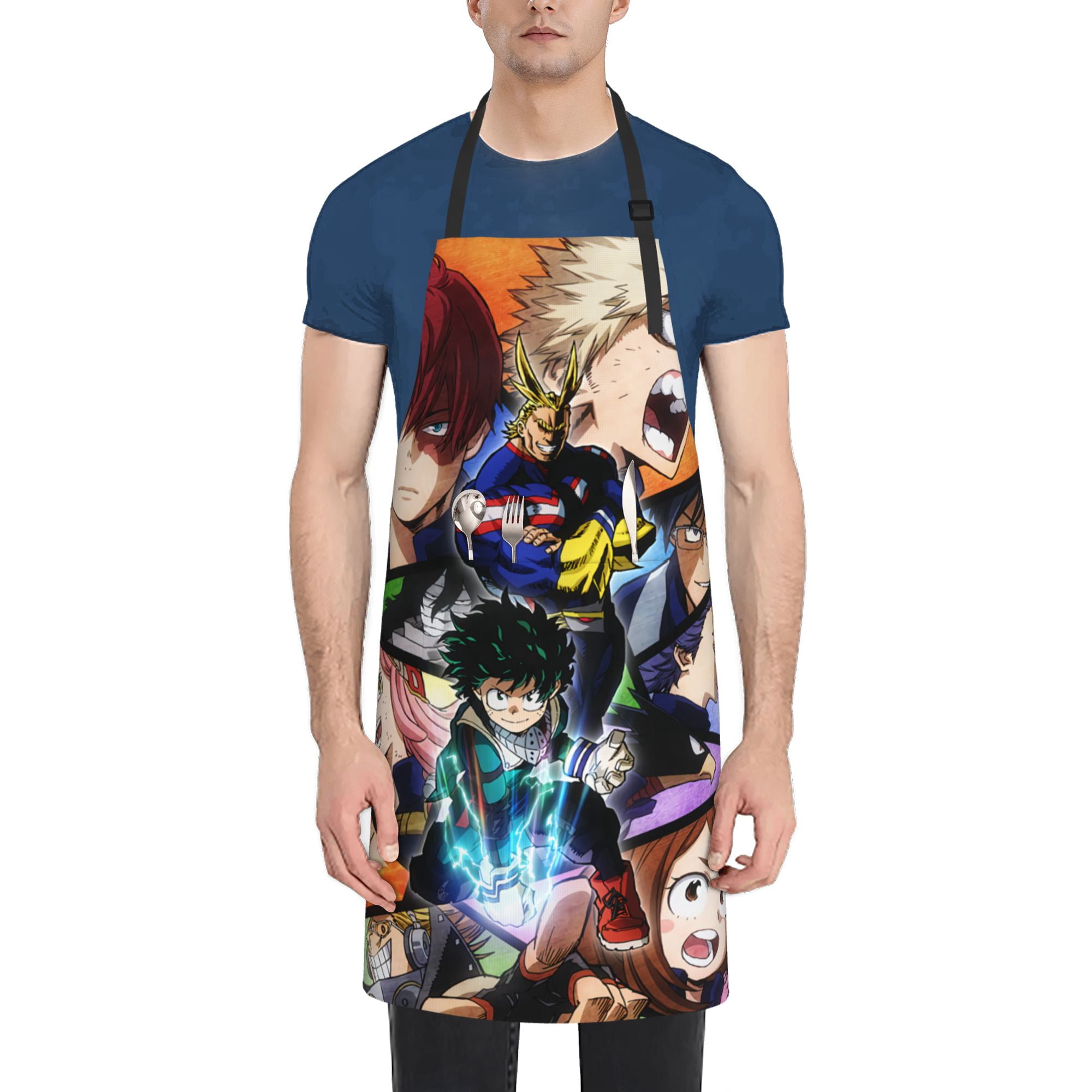 My Hero Academia Fashion Anime Apron Cooking Chef Work Shop Women Men ...