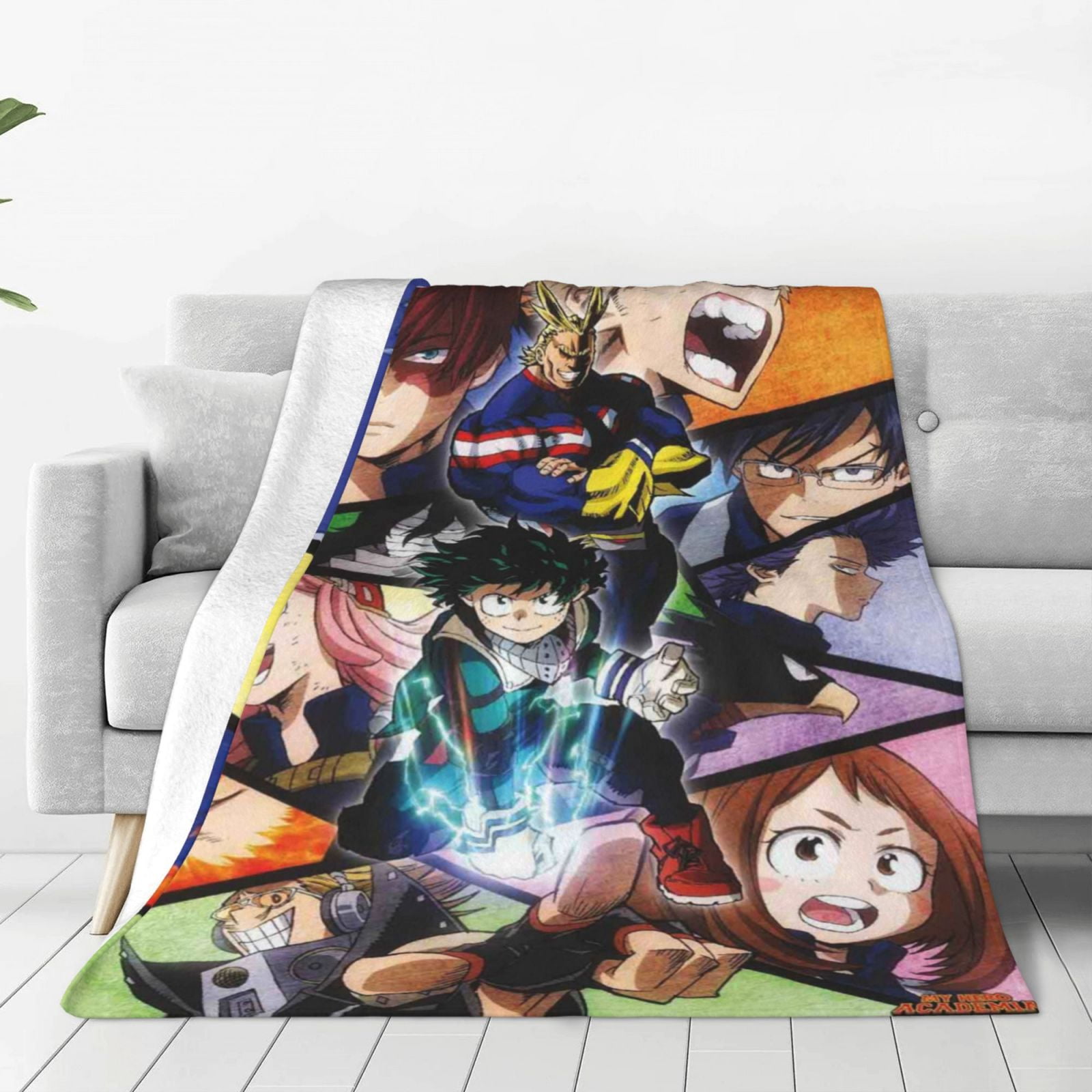 My Hero Academia Fleece Blanket Super Soft Cozy Throw Blanket Fuzzy Comfy Flannel Blanket Warm ...