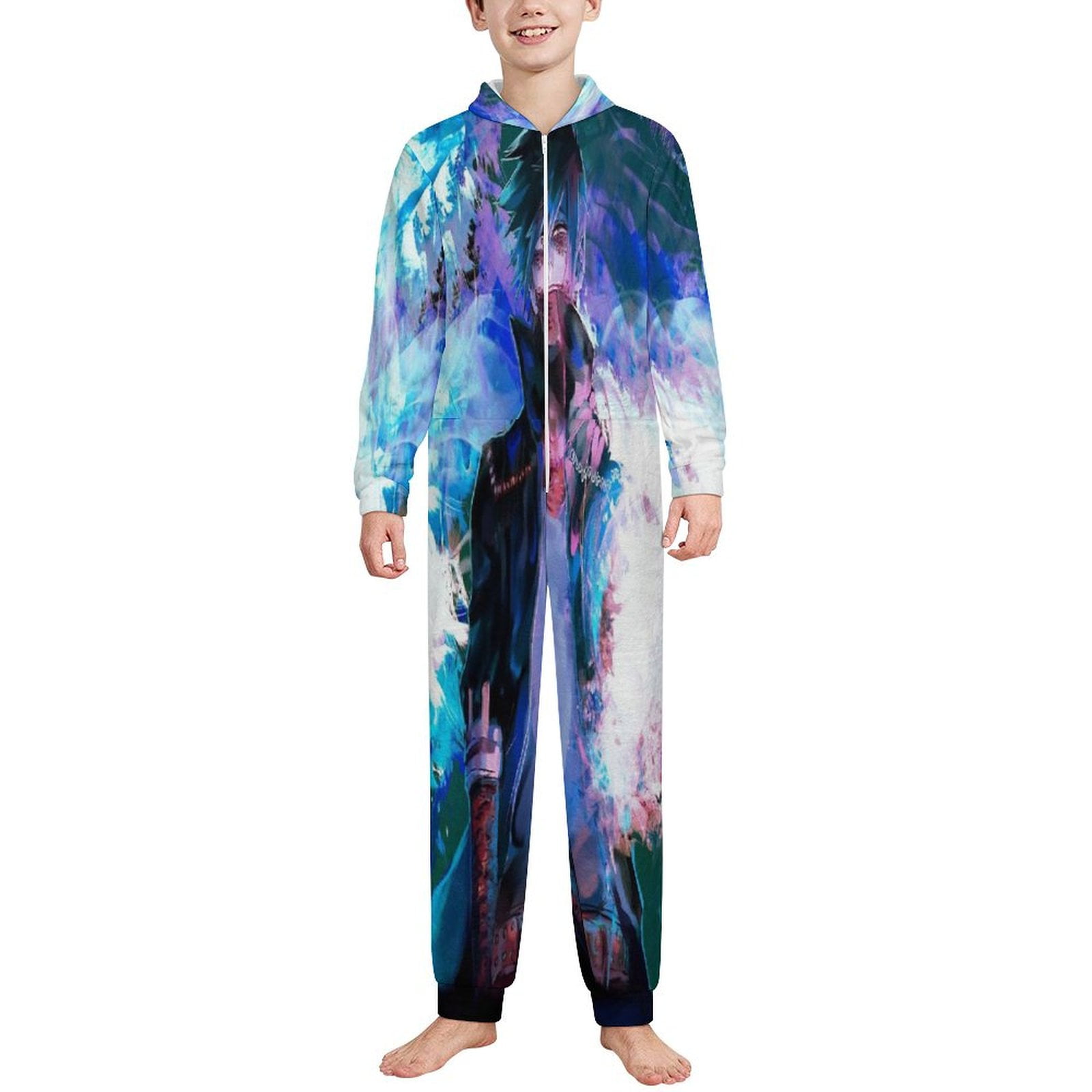 My Hero Academia Fleece Pajama One Piece Sleepwear Jumpsuits for Daily ...
