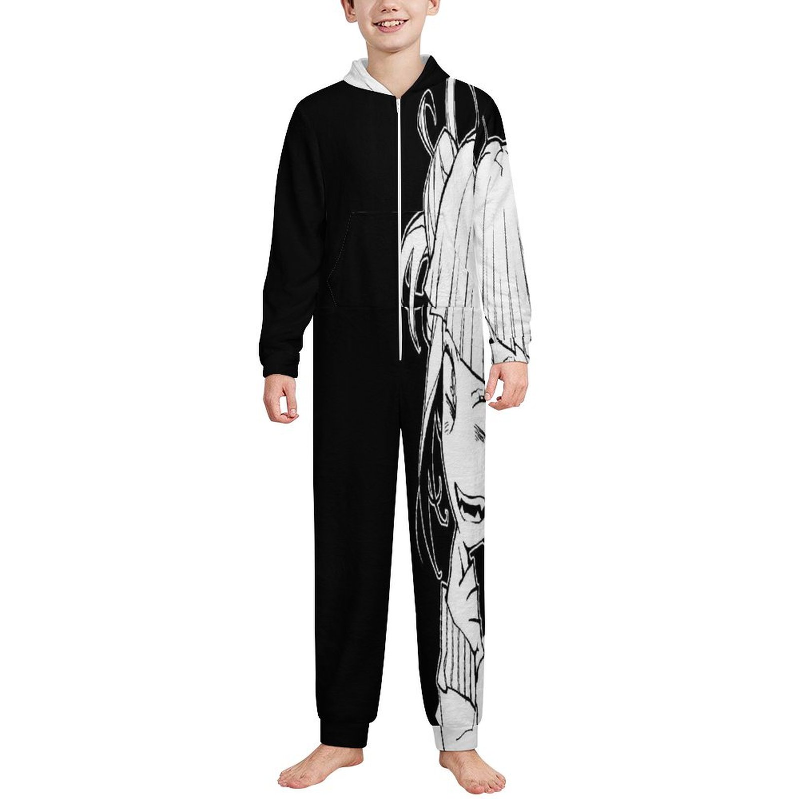 My Hero Academia Fleece Pajama One Piece Sleepwear Jumpsuits for Daily ...