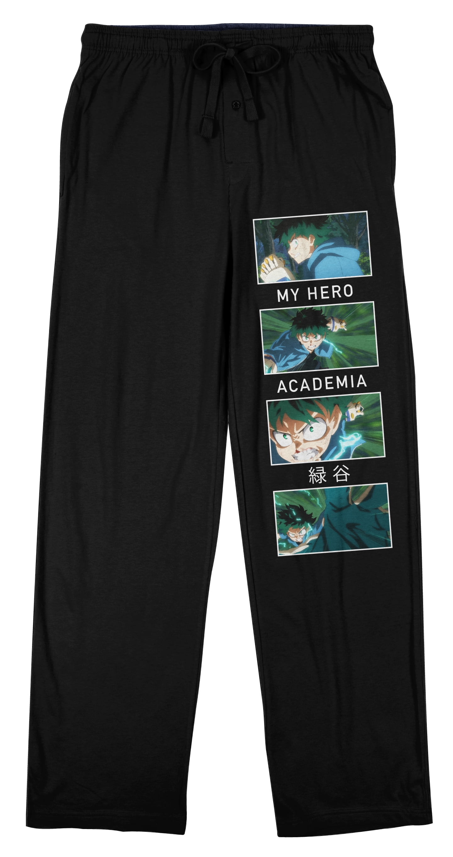 My Hero Academia Four Scenes Black Graphic Pajama Pants-XL - Walmart.com