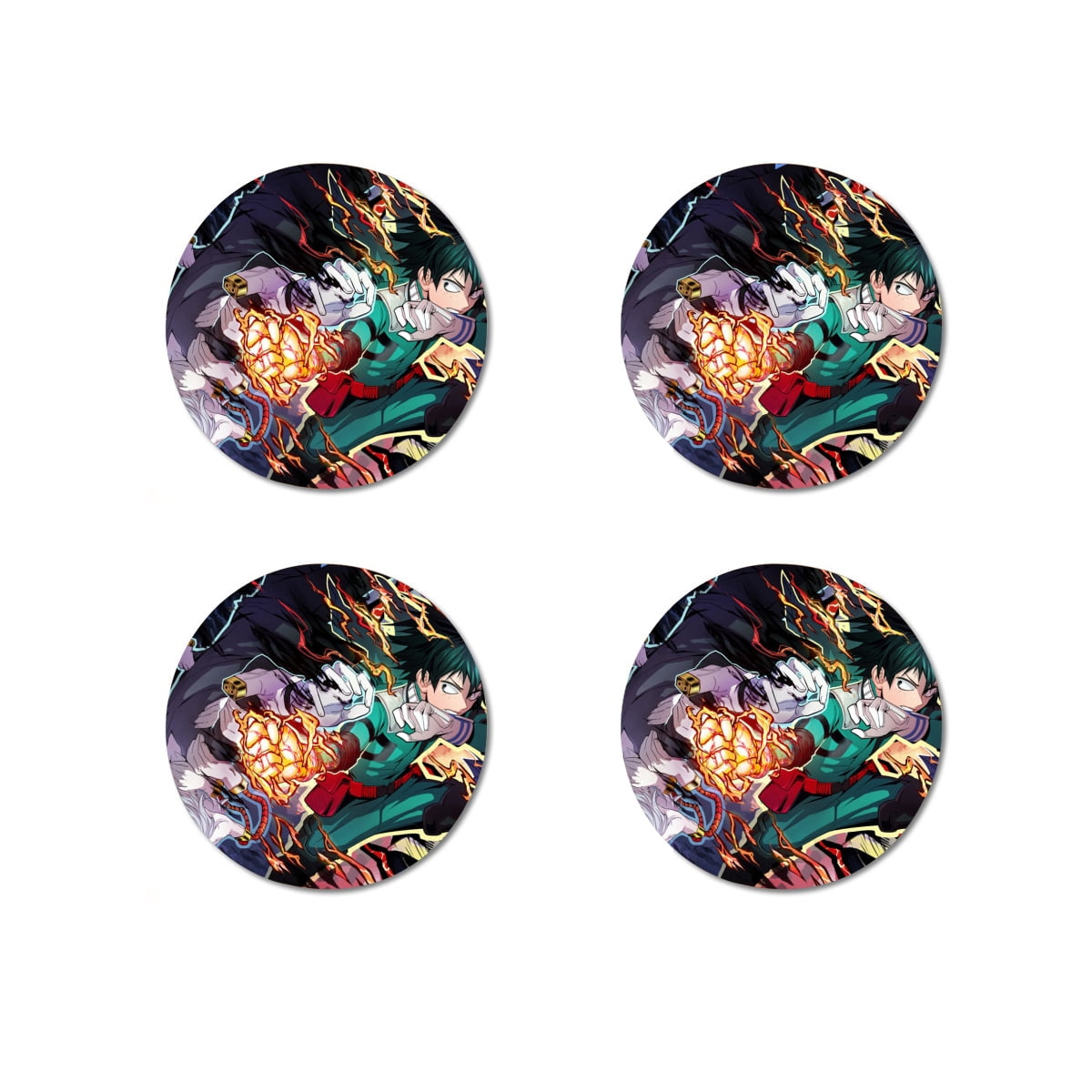 My Hero Academia Fridge Magnets 4pcs Ball Fridge Magnets Cute Matte ...