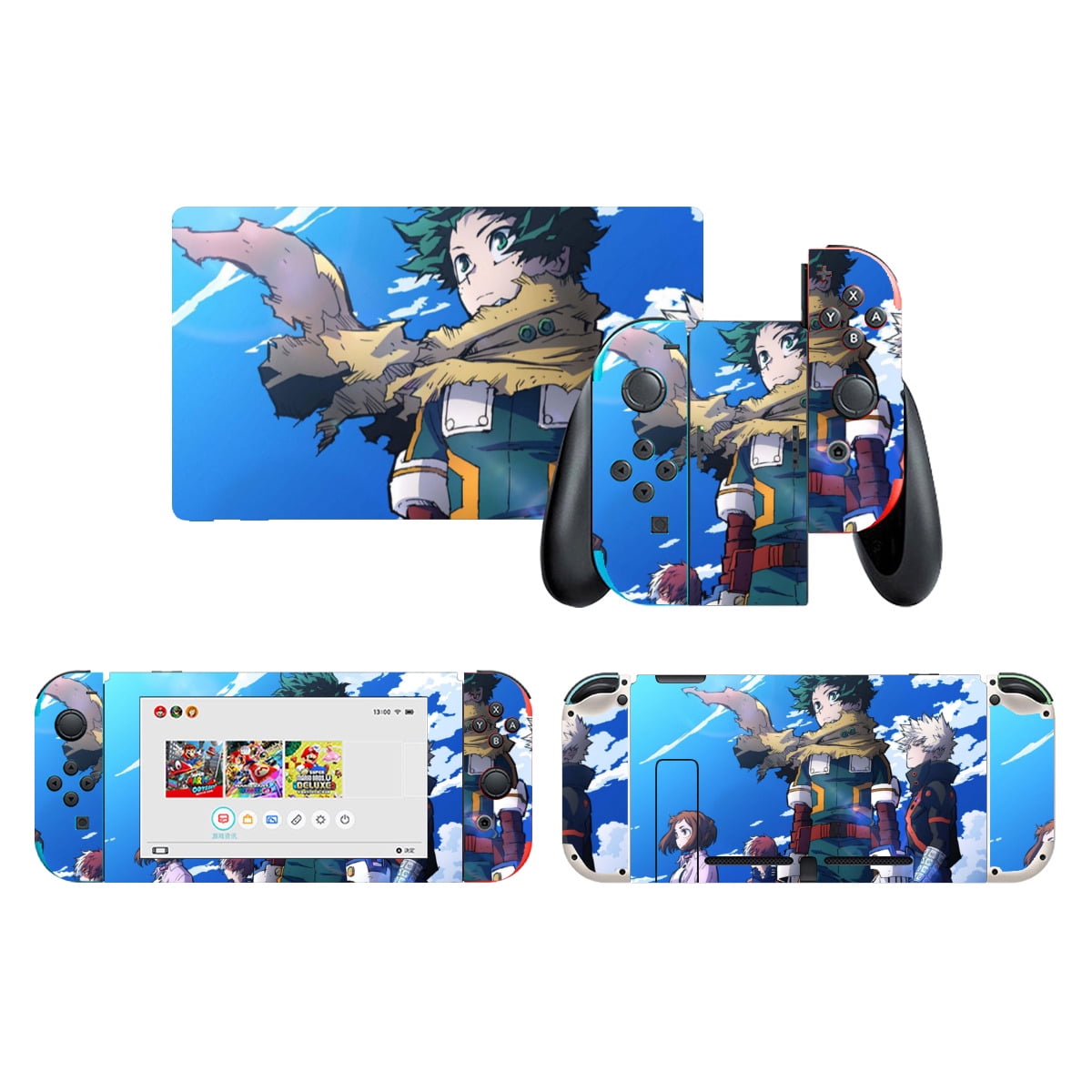 My Hero Academia Game Switch Skin - Anime Cartoon Game Sticker, No ...