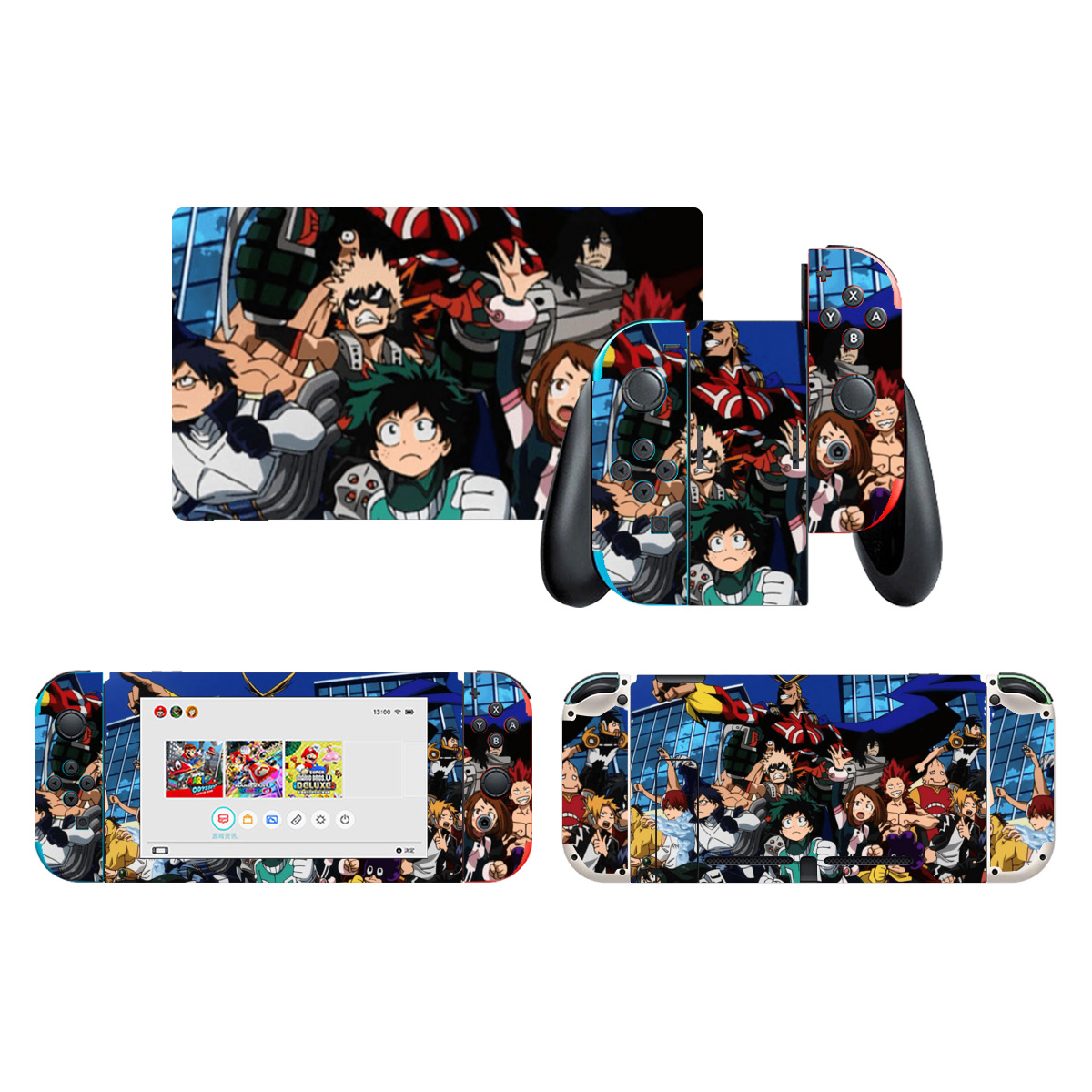 My Hero Academia Game Switch Skin - Anime Cartoon Game Sticker, No ...