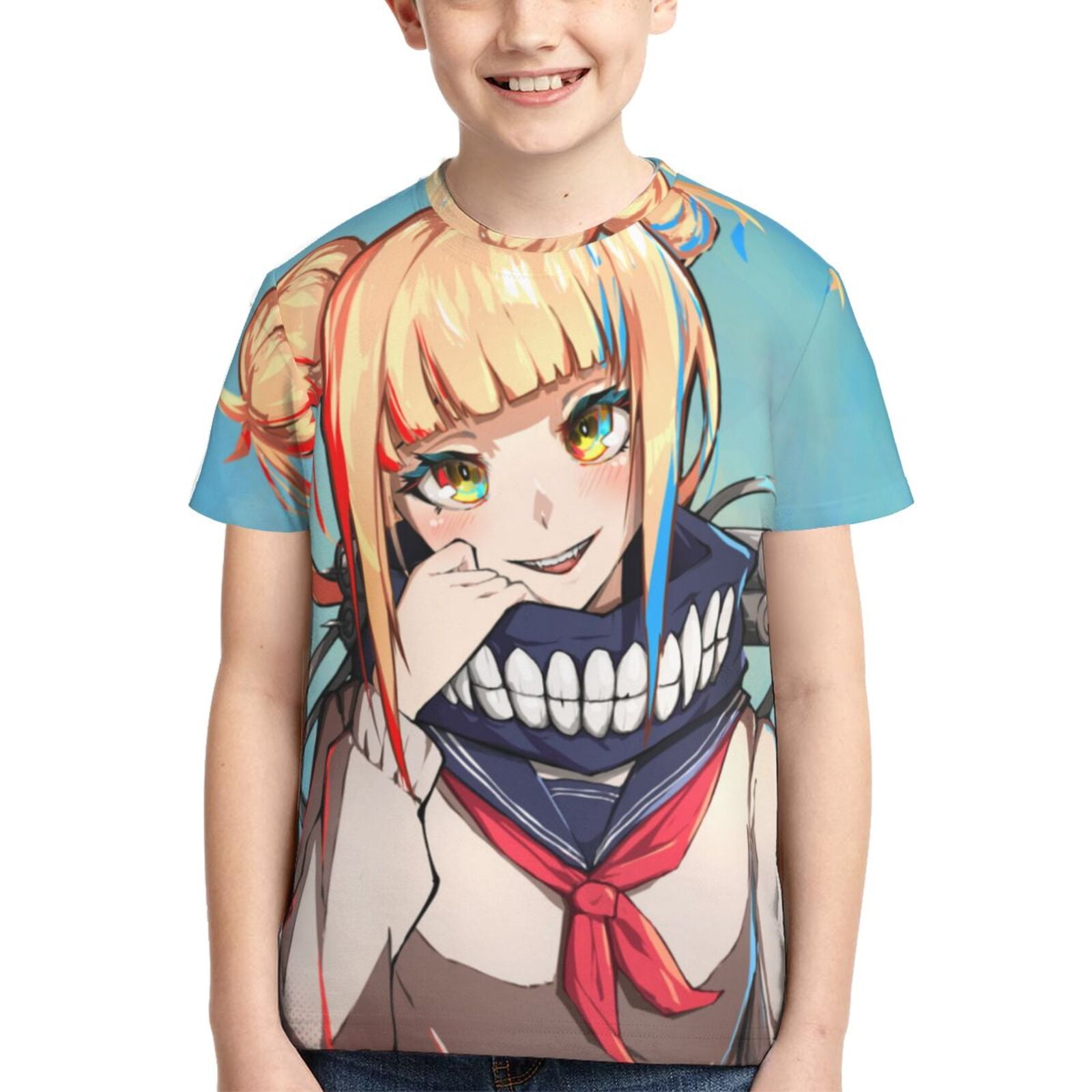 My Hero Academia Girl Himiko Toga Youth Unisex T-Shirt Crewneck Short ...