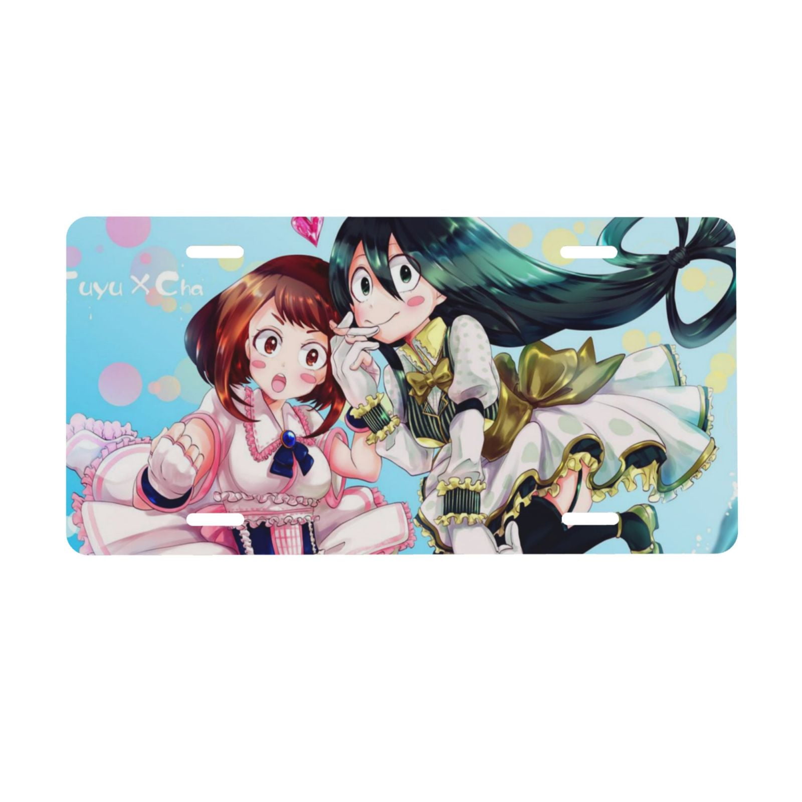 My Hero Academia Girls Anime License Plate Cover Aluminum Novelty ...