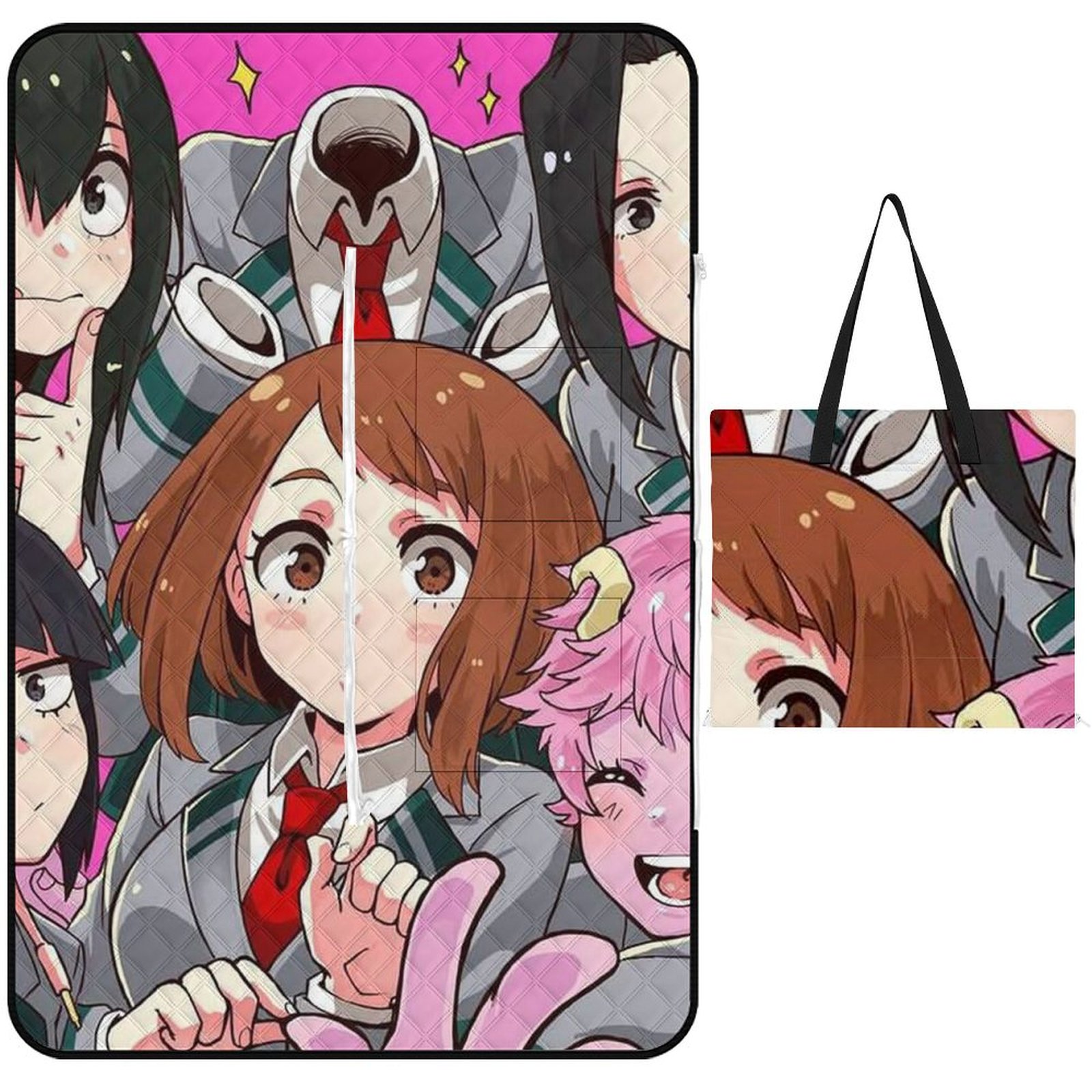 My Hero Academia Girls Anime Picnic Mat Sandproof Waterproof Foldable ...