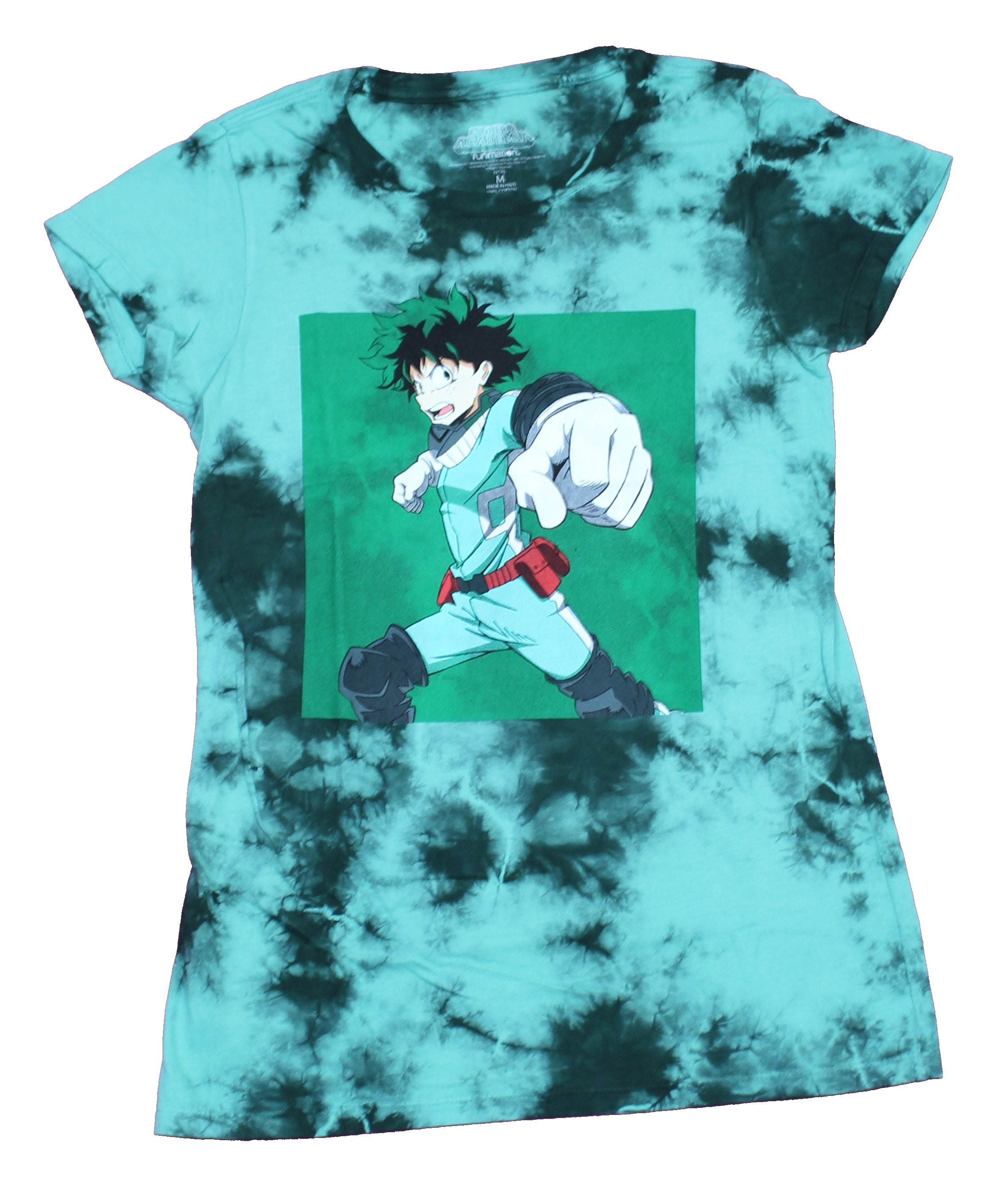My Hero Academia Girls Juniors T-Shirt - Deku Action Punch Box Image ...
