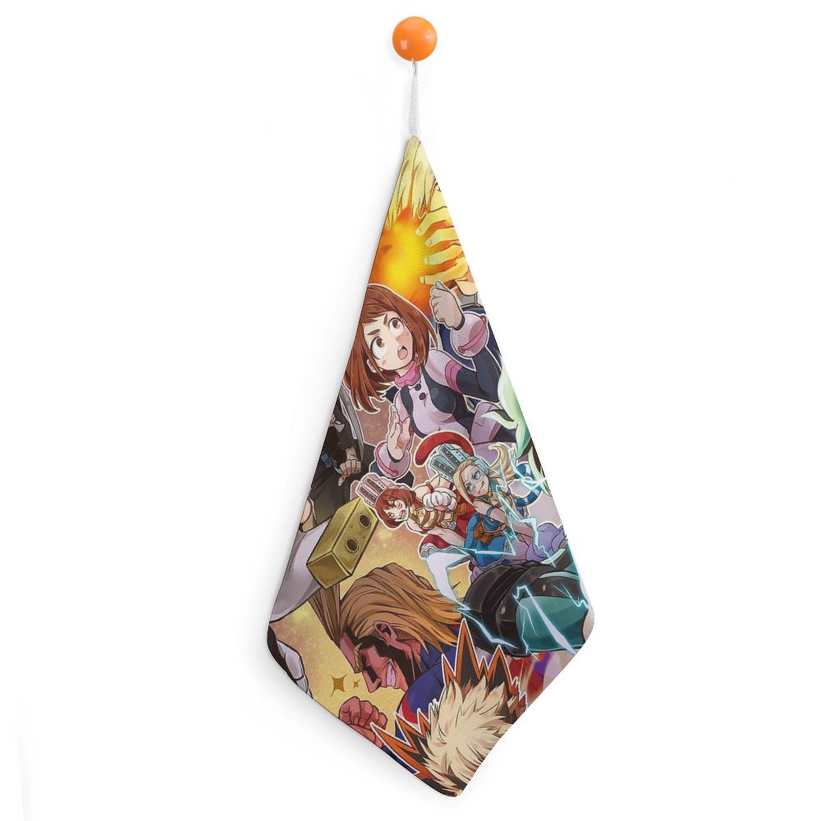 My Hero Academia Hand Towels Ultra-Lightweight Compact Travel Towel with Hang Loop, Kitchen Hand ...