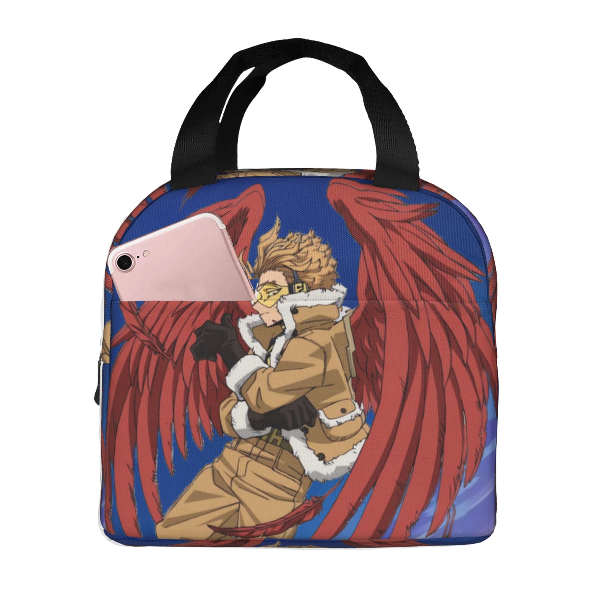 My Hero Academia Hawks Lunch Bag Tote Bag Insulated Lunch Box Picnic ...