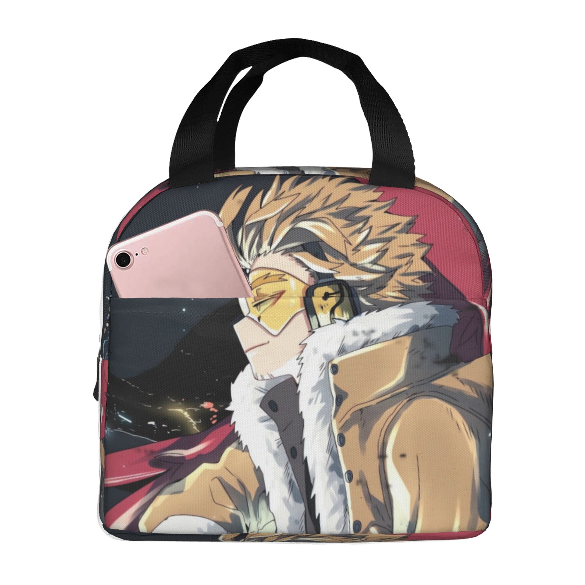 My Hero Academia Hawks Lunch Bag Tote Bag Insulated Lunch Box Picnic ...
