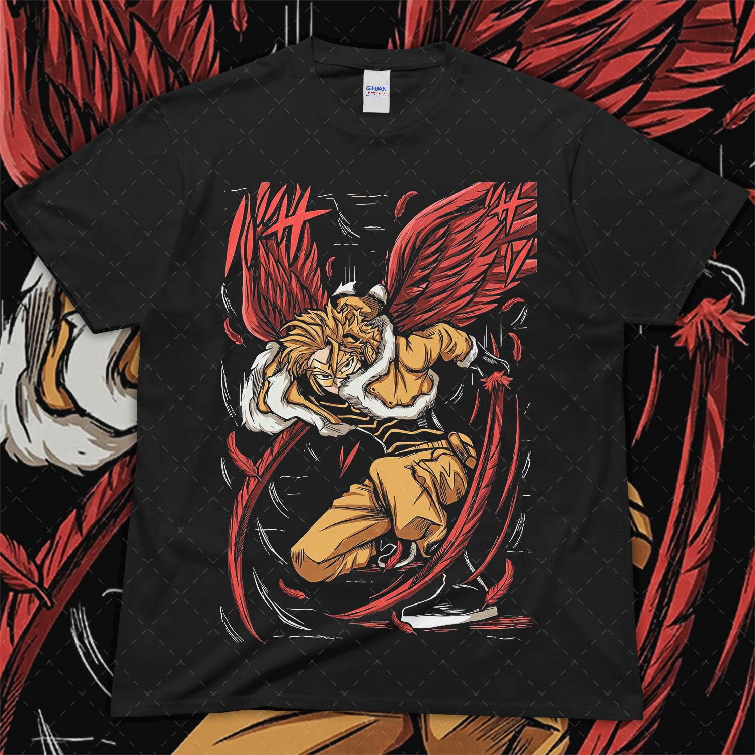 My Hero Academia Hawks T-Shirt | Anime Hero Character Tee TNGN ...