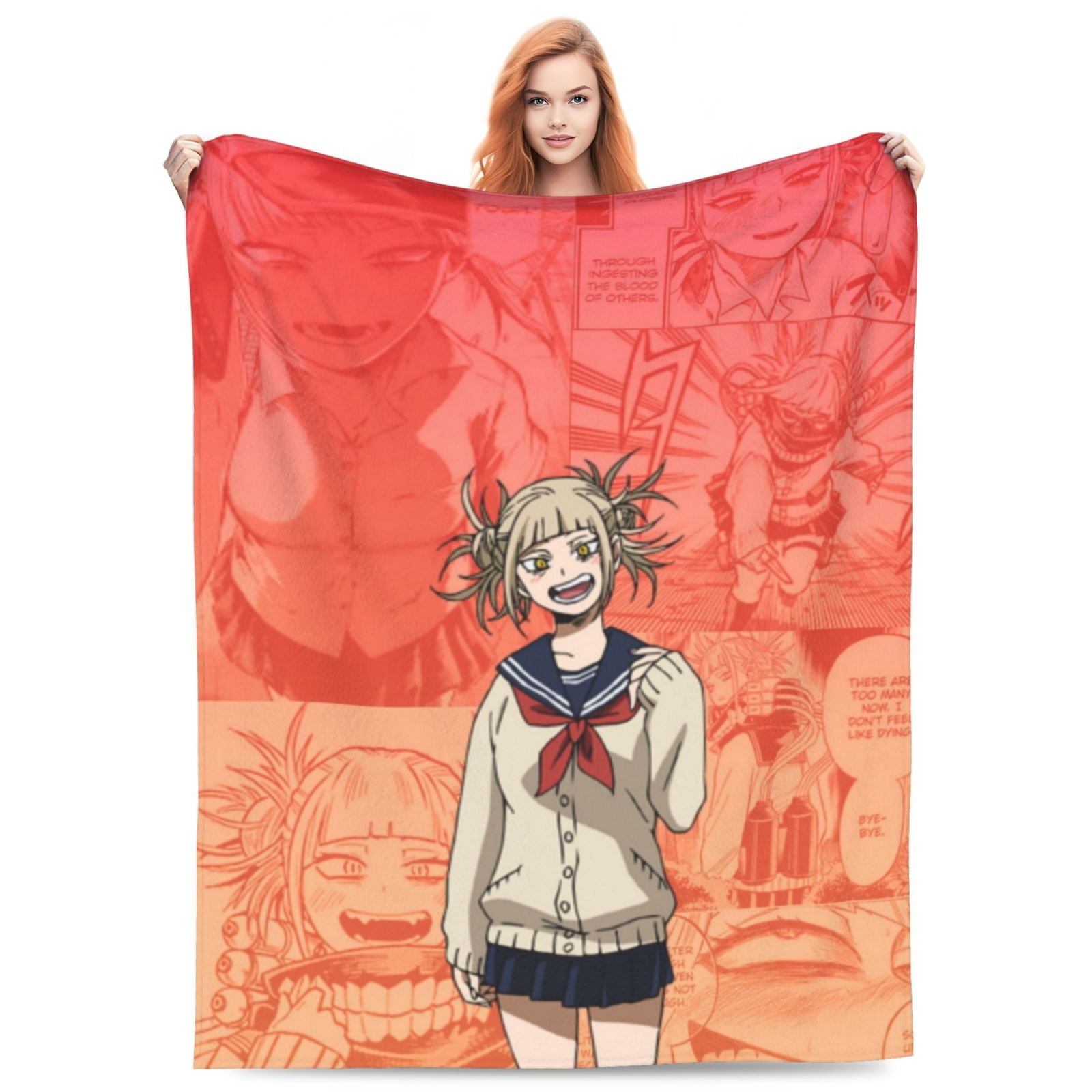 My Hero Academia Himiko Toga Anime Flannel Blanket Ultra-Soft Micro ...