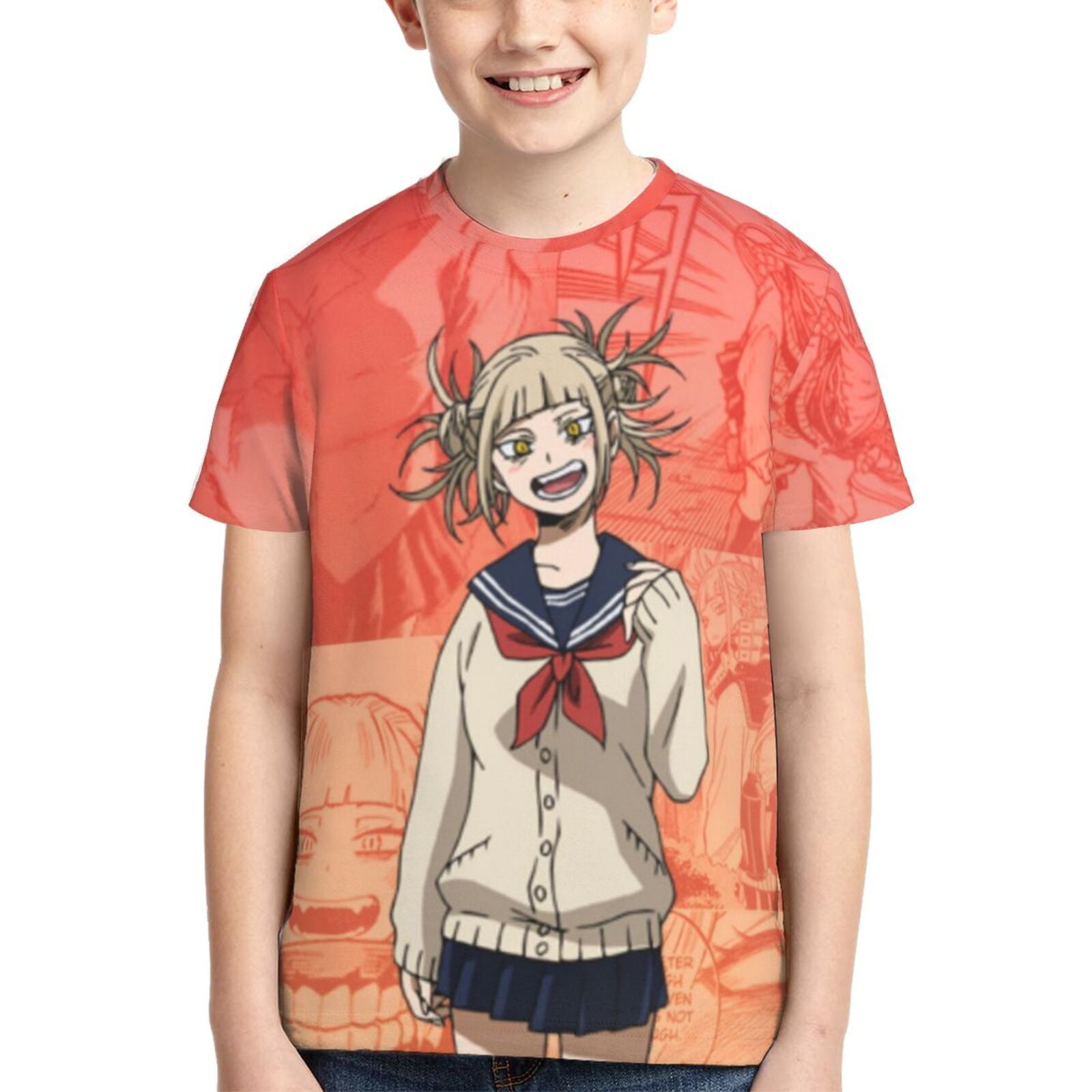 My Hero Academia Himiko Toga Anime Youth Unisex T-Shirt Crewneck Short ...