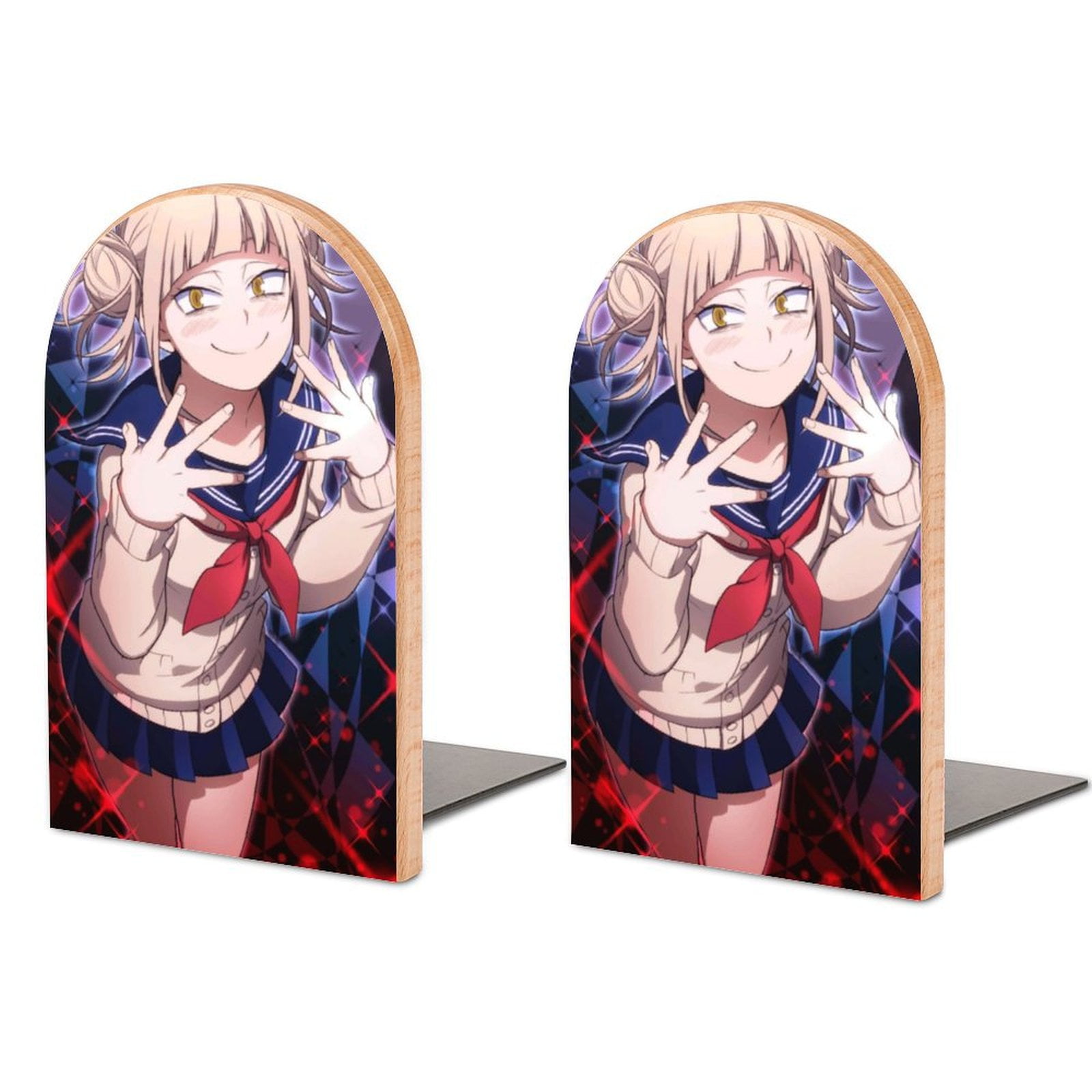 My Hero Academia Himiko Toga Bookends Wood Book Divider Decor Shelves ...