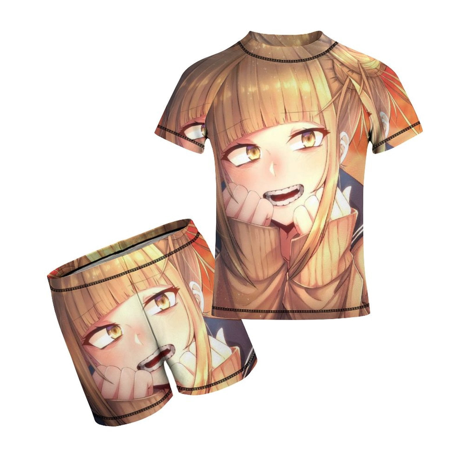 My Hero Academia Himiko Toga Boys 2-Piece Swimsuit Set Bathing Suit ...
