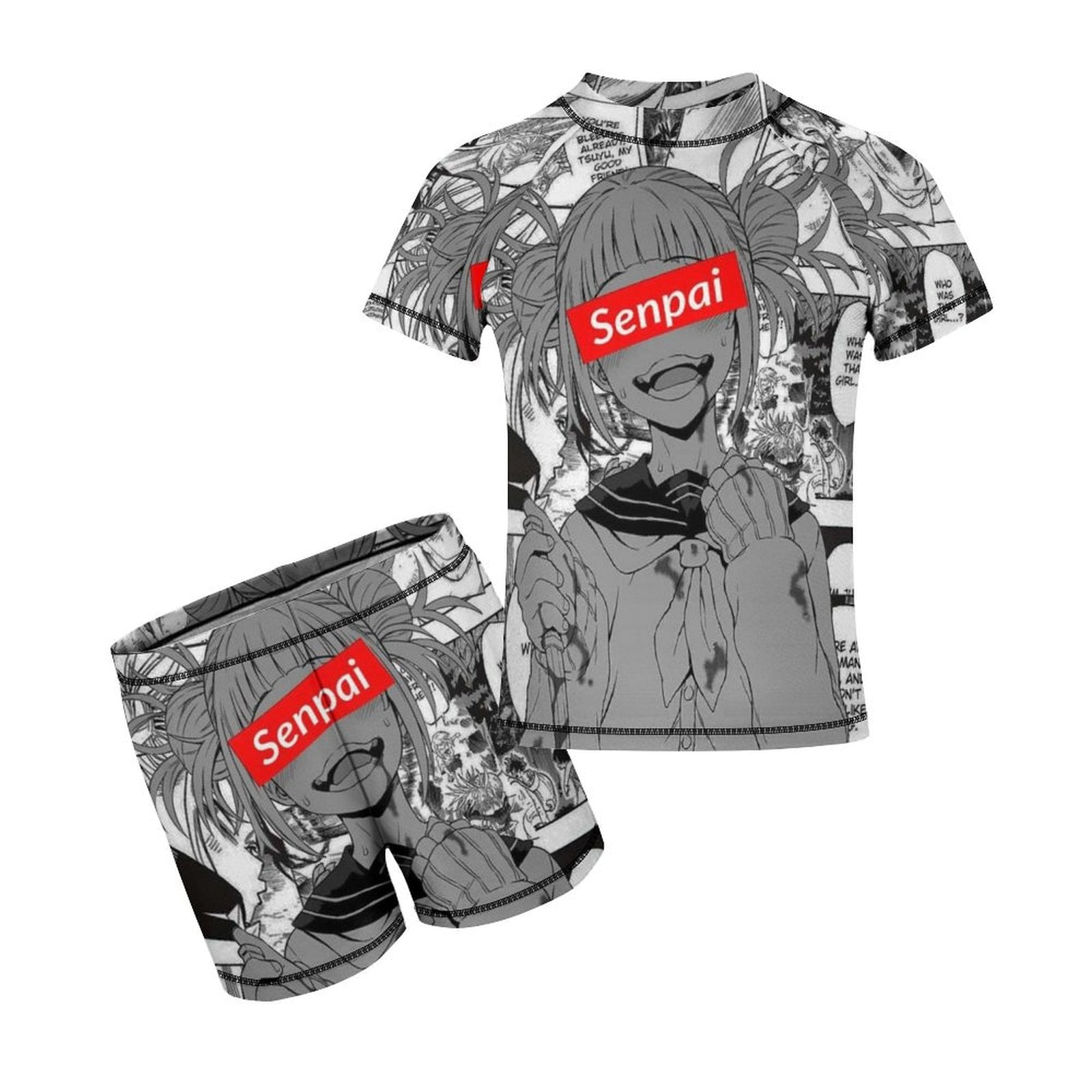 My Hero Academia Himiko Toga Boys 2-Piece Swimsuit Set Bathing Suit ...