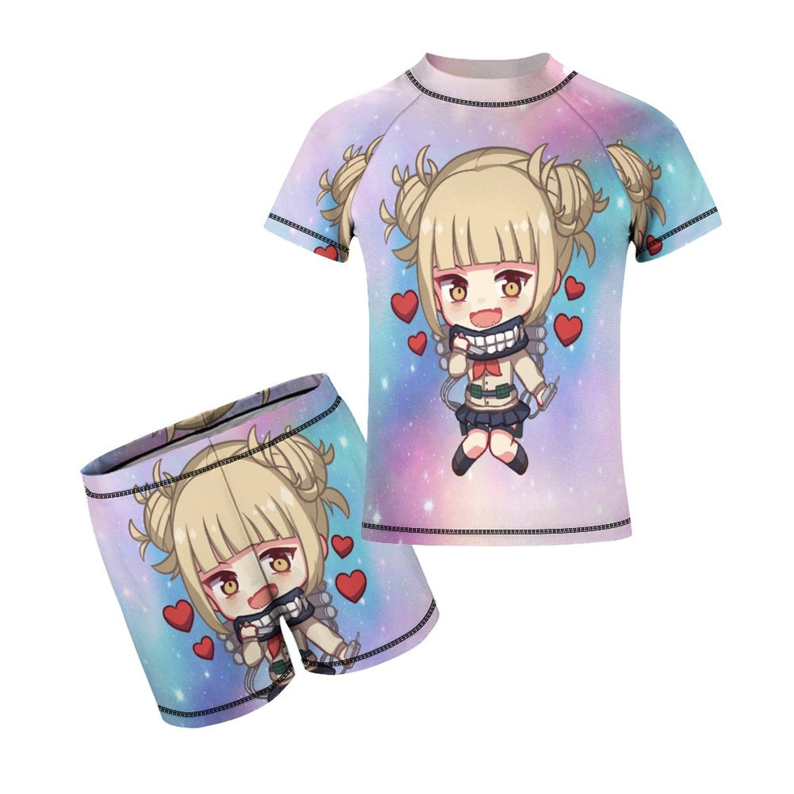 My Hero Academia Himiko Toga Boys 2-Piece Swimsuit Set Bathing Suit ...