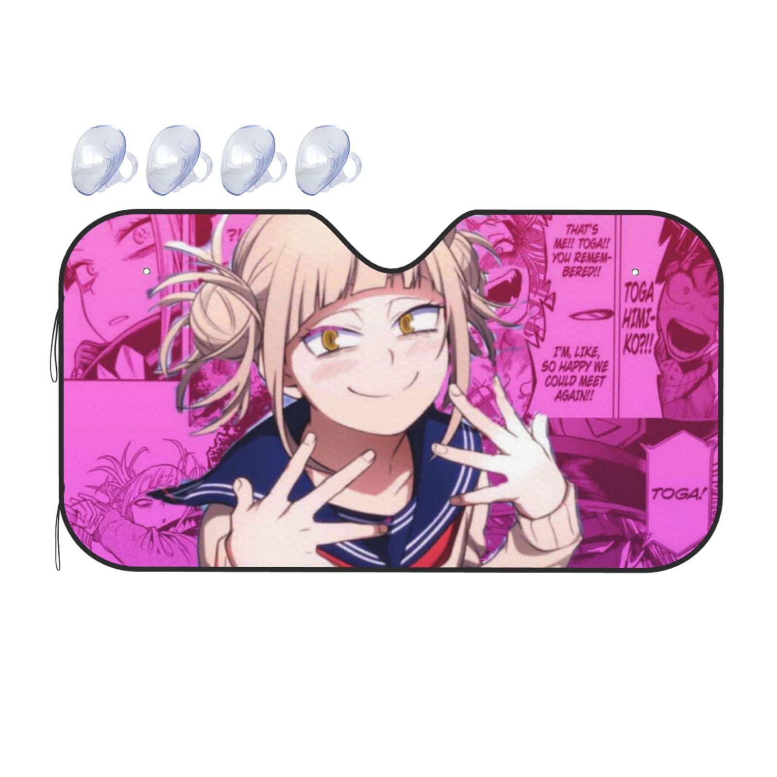 My Hero Academia Himiko Toga Car Sun Shade Windshield Sunshade Aluminum ...