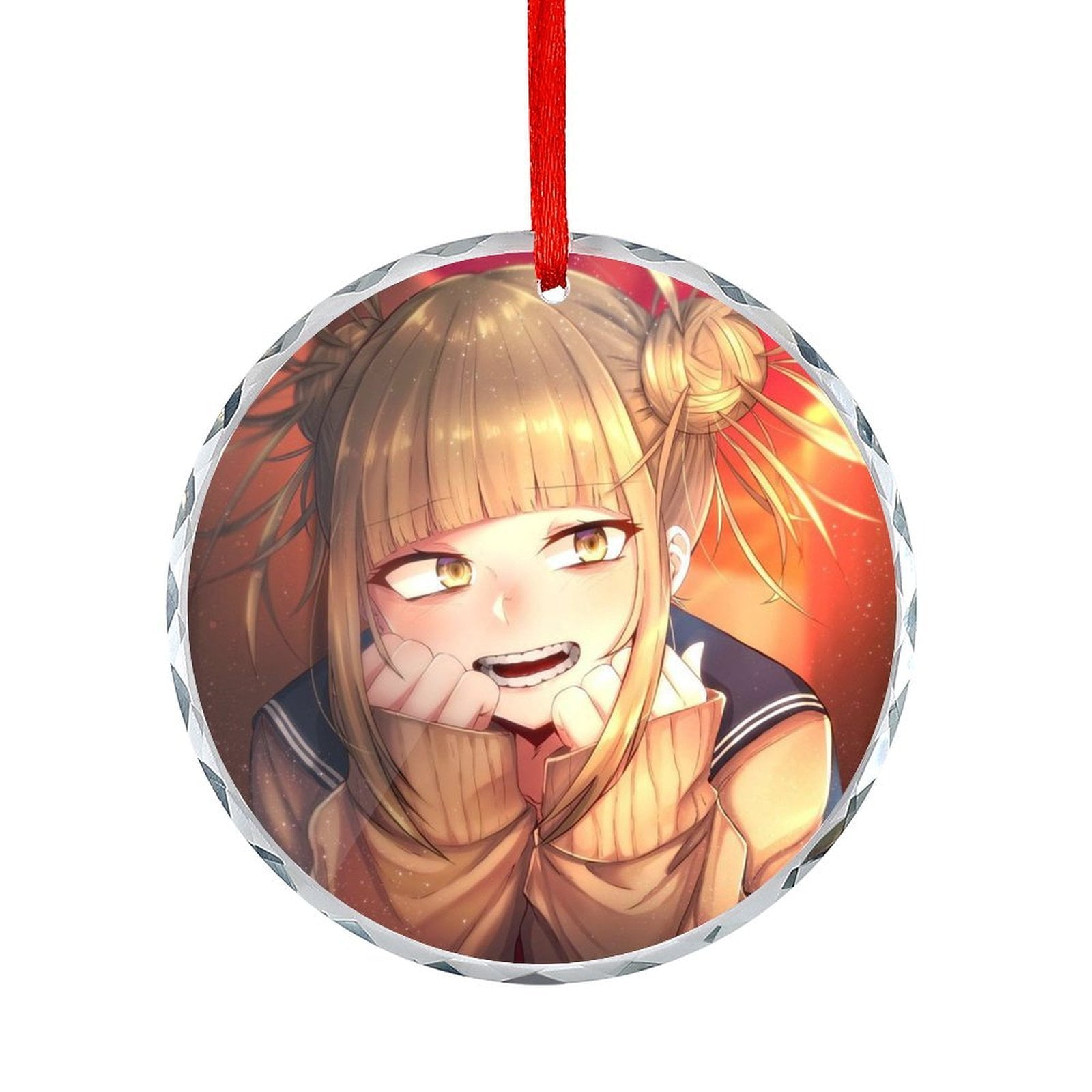 My Hero Academia Himiko Toga Christmas Round Ornament Glass Circular ...