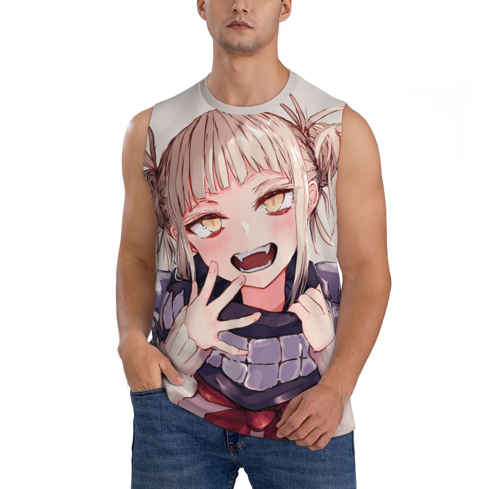 My Hero Academia Himiko Toga Cute Men's Tank Top Lightweight Summer ...