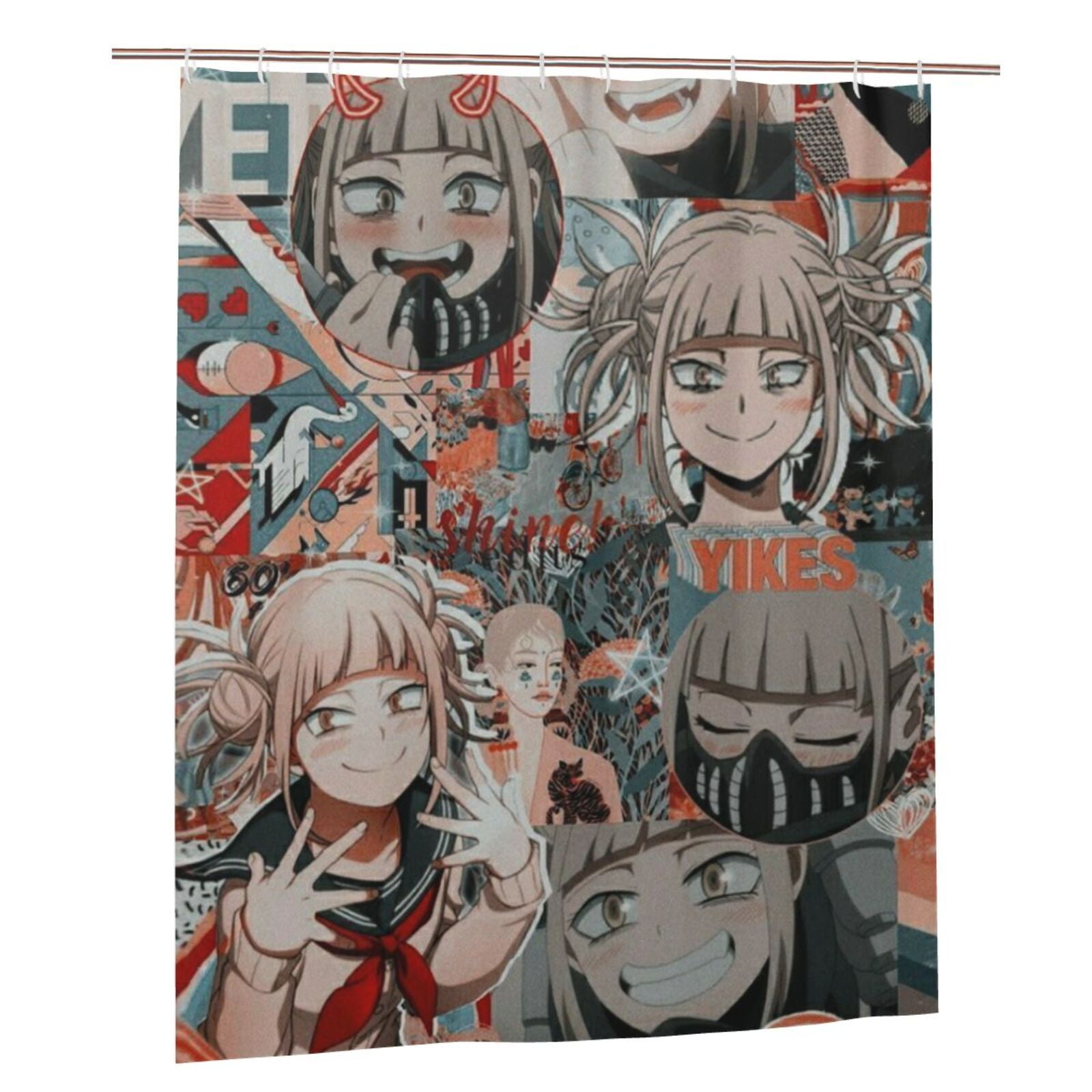 My Hero Academia Himiko Toga Cute Shower Curtain Bathroom Decor ...