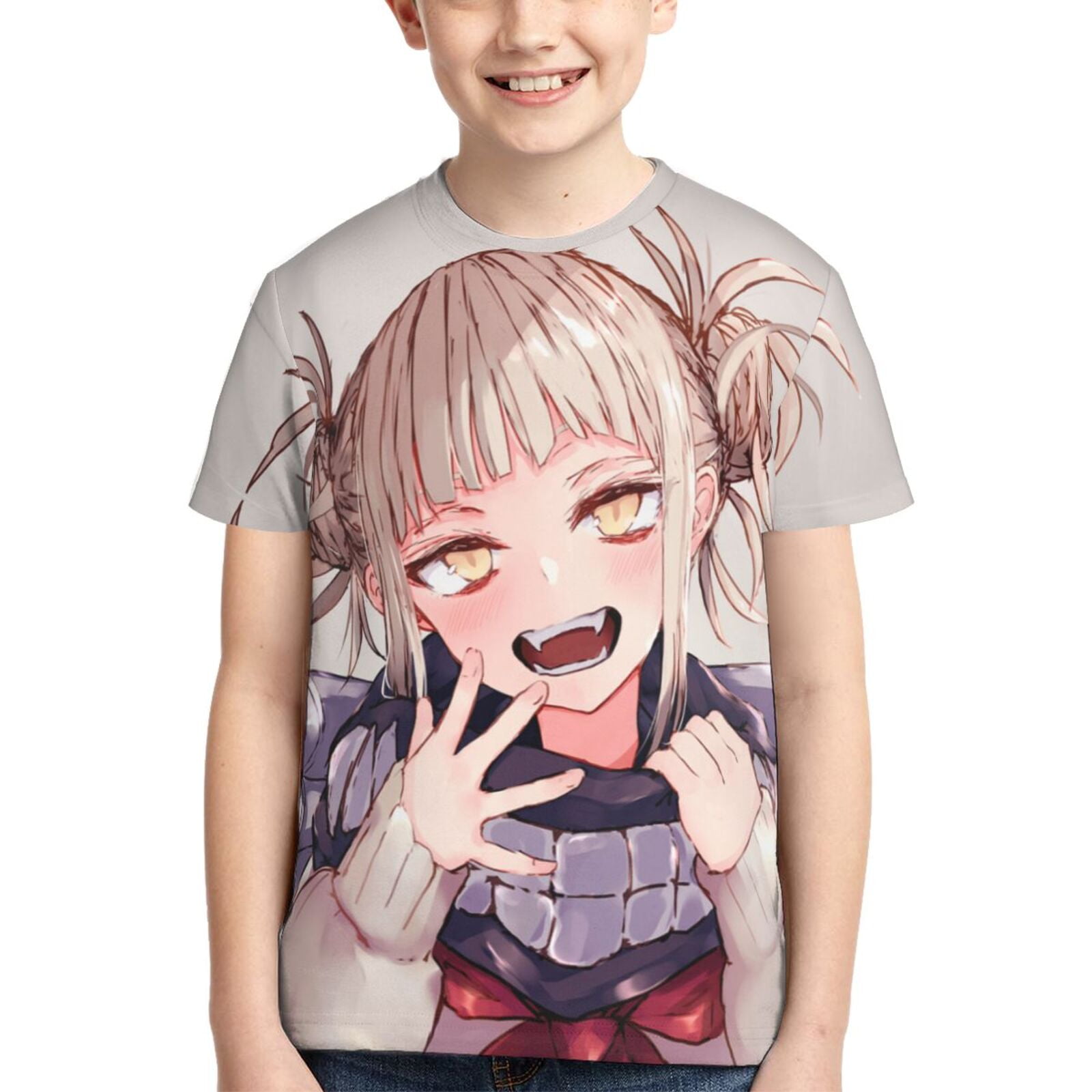 My Hero Academia Himiko Toga Cute Youth Unisex T-Shirt Crewneck Short ...