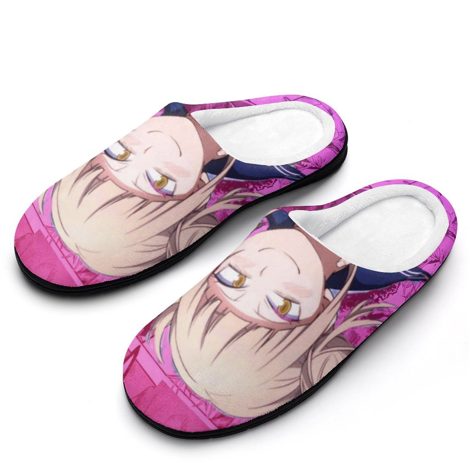 My Hero Academia Himiko Toga Fuzzy Cotton Slippers For Mens Winter ...