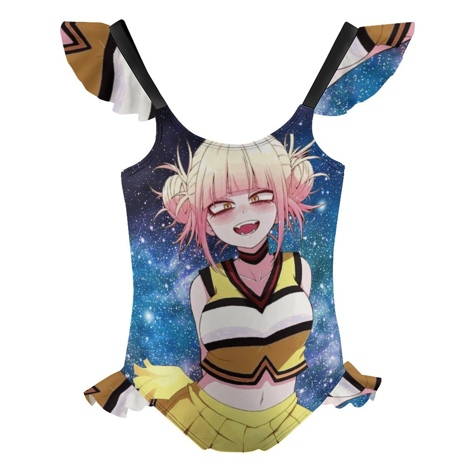 My Hero Academia Himiko Toga Girls Swimsuit Ruffle One-piece Beachwear ...