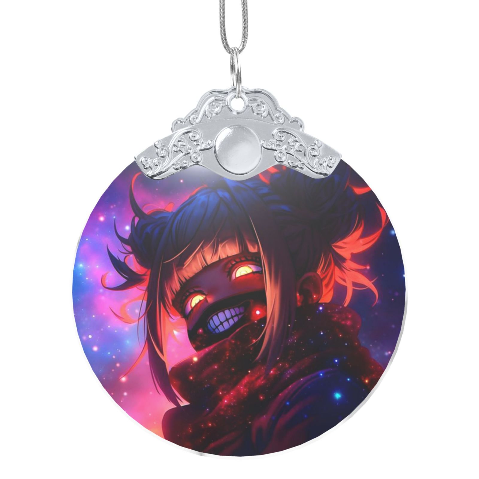 My Hero Academia Himiko Toga Glass Round Pendant Christmas Decoration ...
