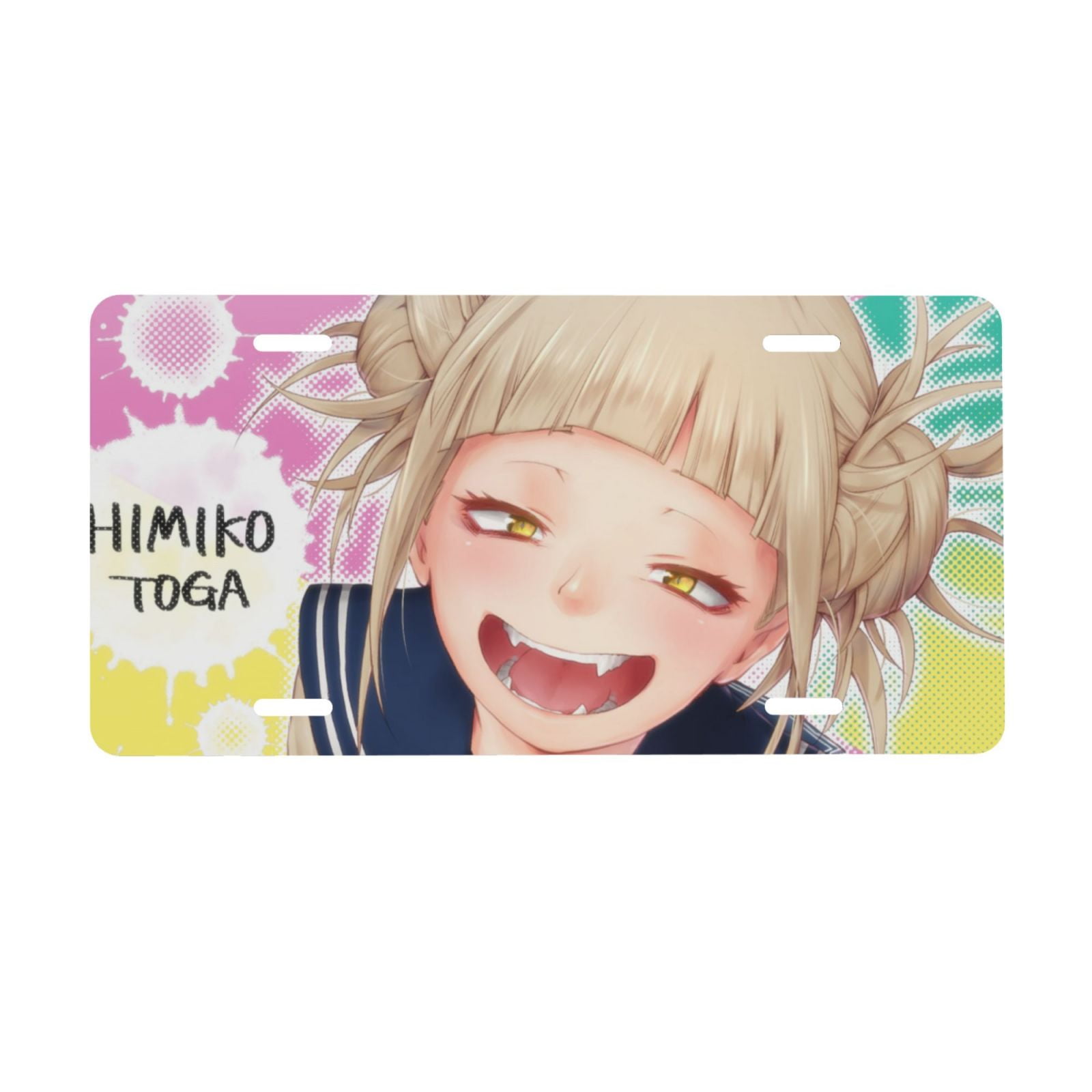 My Hero Academia Himiko Toga Kawaii License Plate Cover Aluminum ...