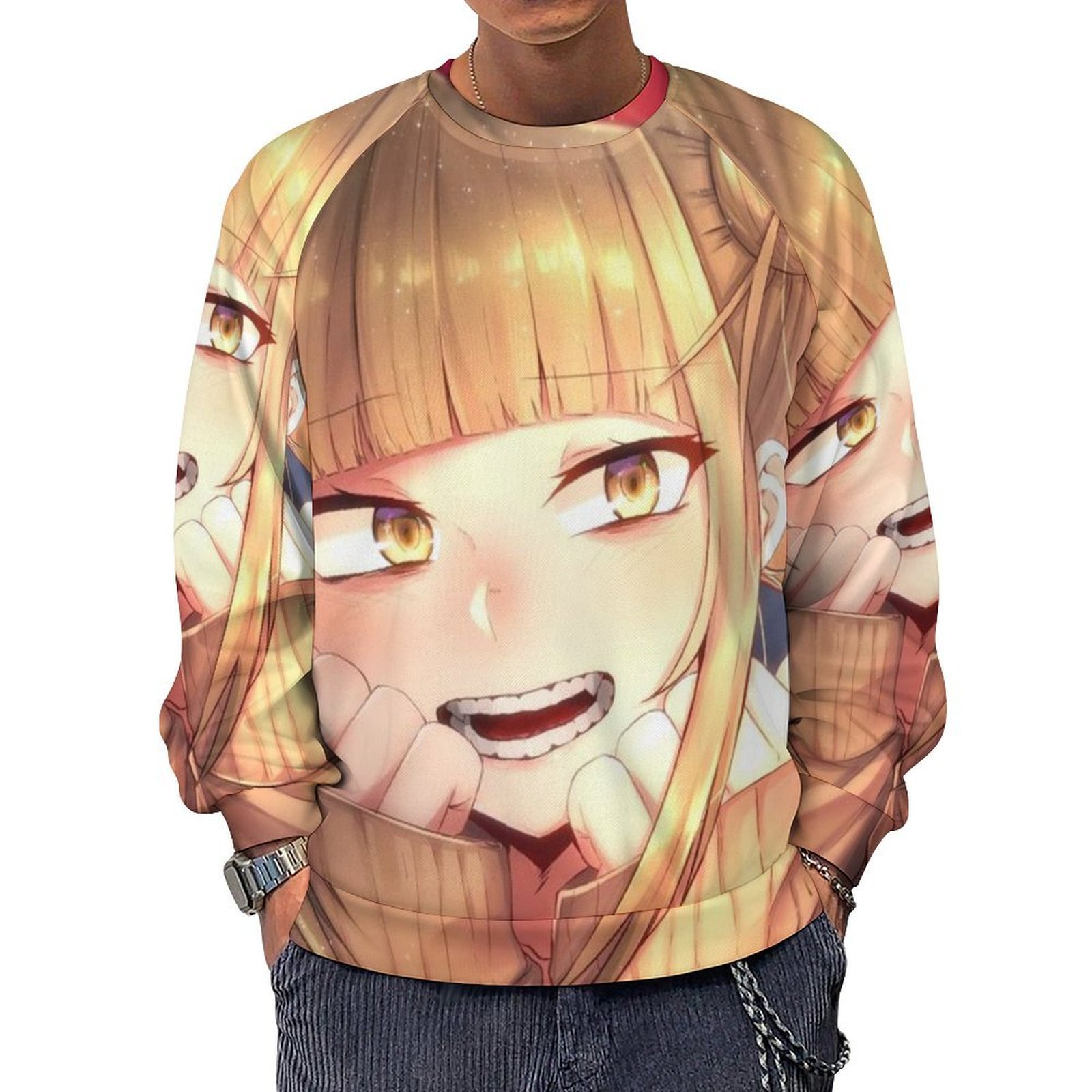 My Hero Academia Himiko Toga Mens Crew Neck Sweatshirt 3D Printing Fall ...