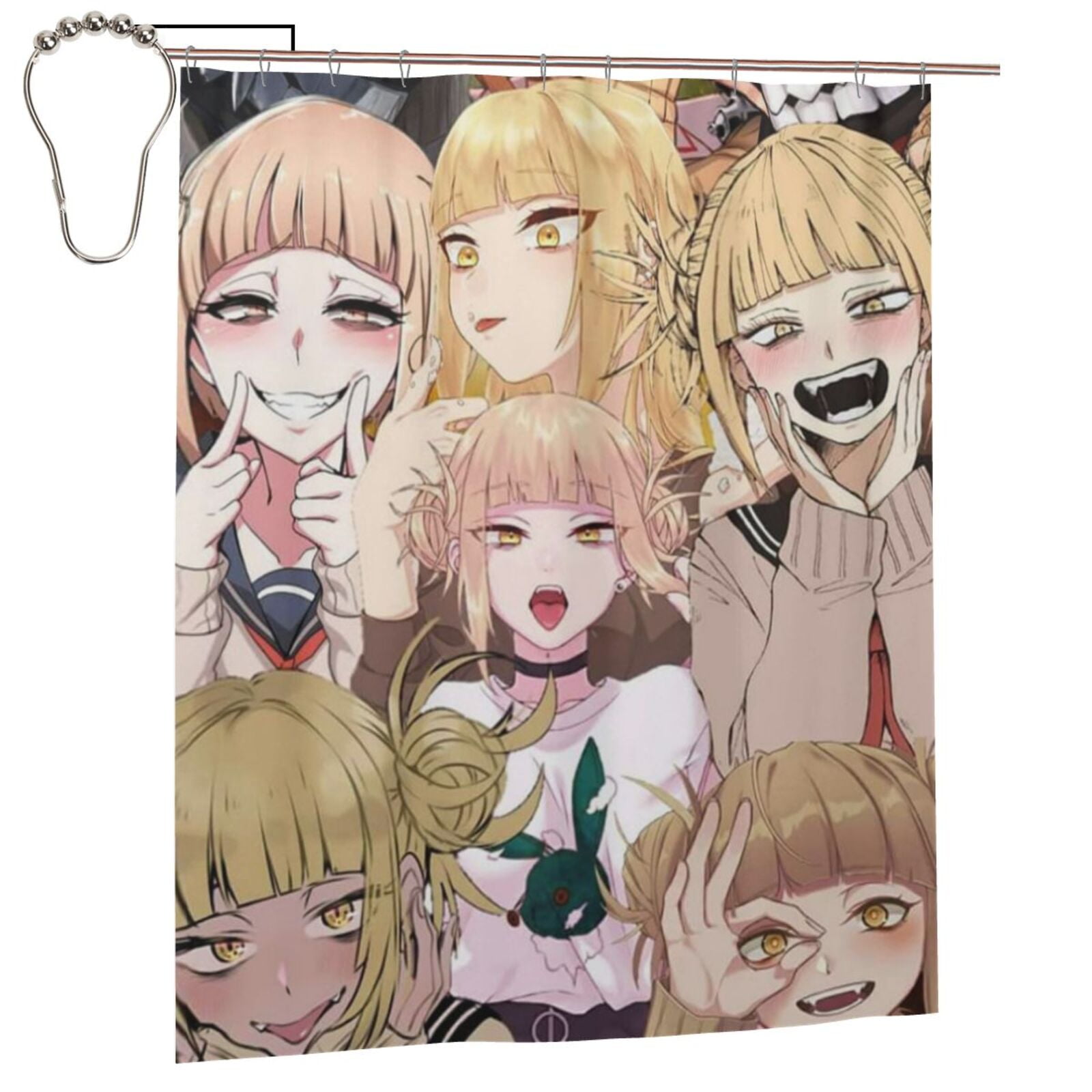My Hero Academia Himiko Toga Mha Shower Curtain Bathroom Decor ...