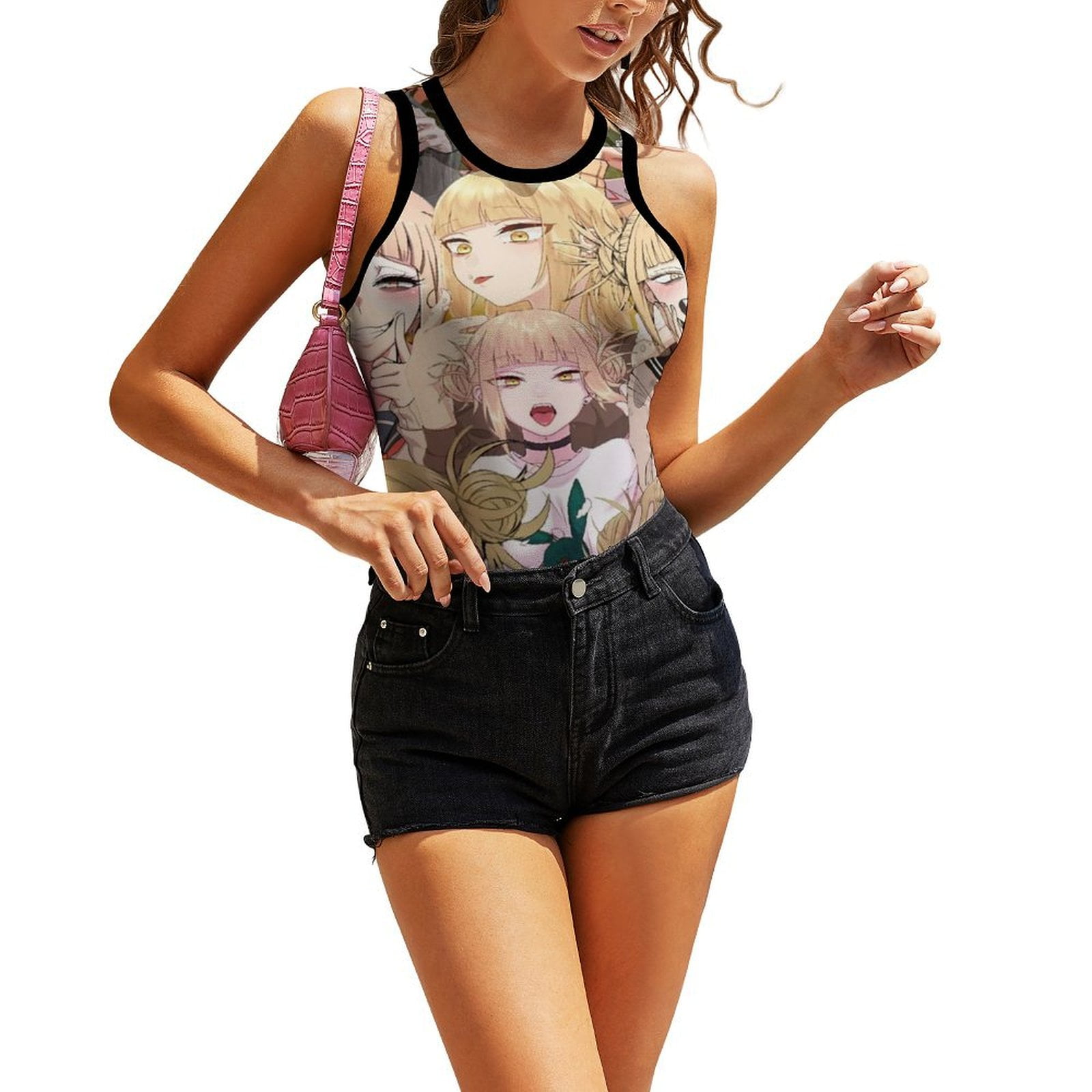 My Hero Academia Himiko Toga Mha Women's Tank Top Sleeveless T-Shirts ...