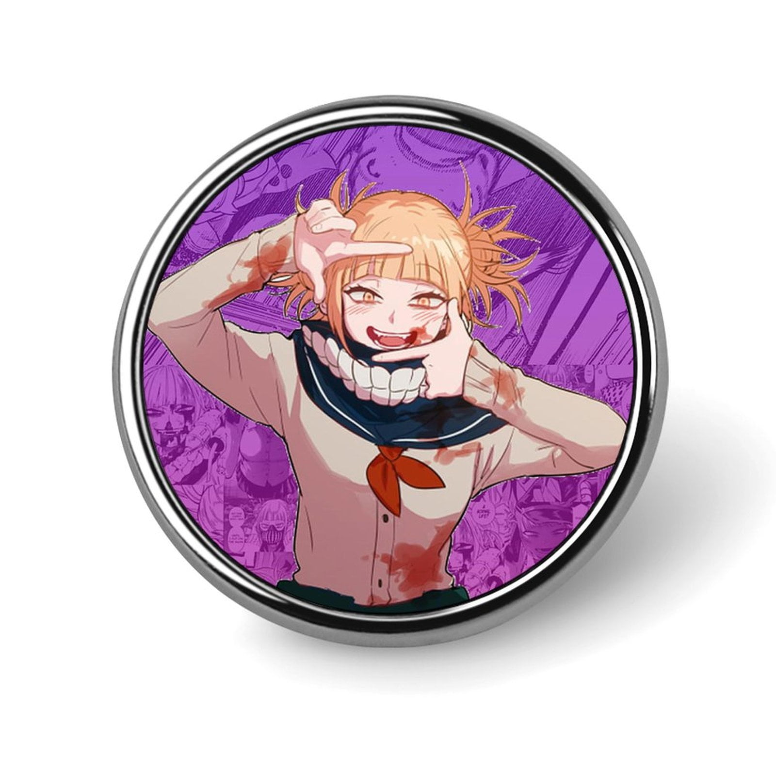 My Hero Academia Himiko Toga Round Badge Printed Decorative Button ...
