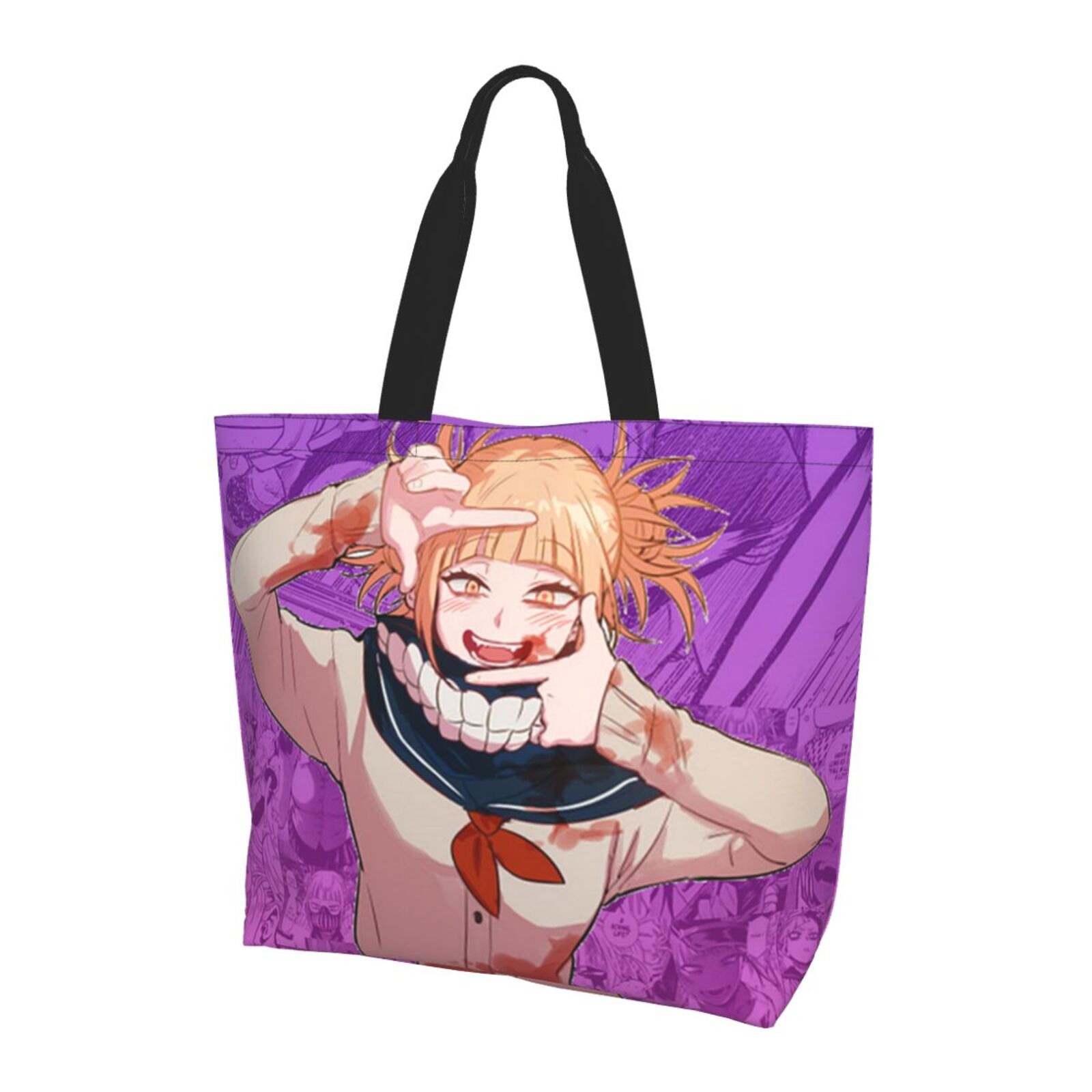 My Hero Academia Himiko Toga Tote Bags Reusable Women Shoulder Bag ...