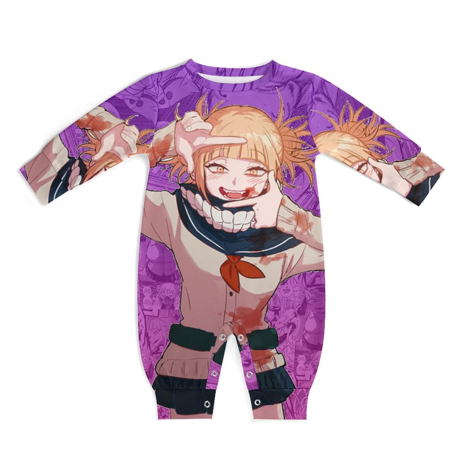 My Hero Academia Himiko Toga Unisex Baby Boy Girl Rompers Long Sleeve ...