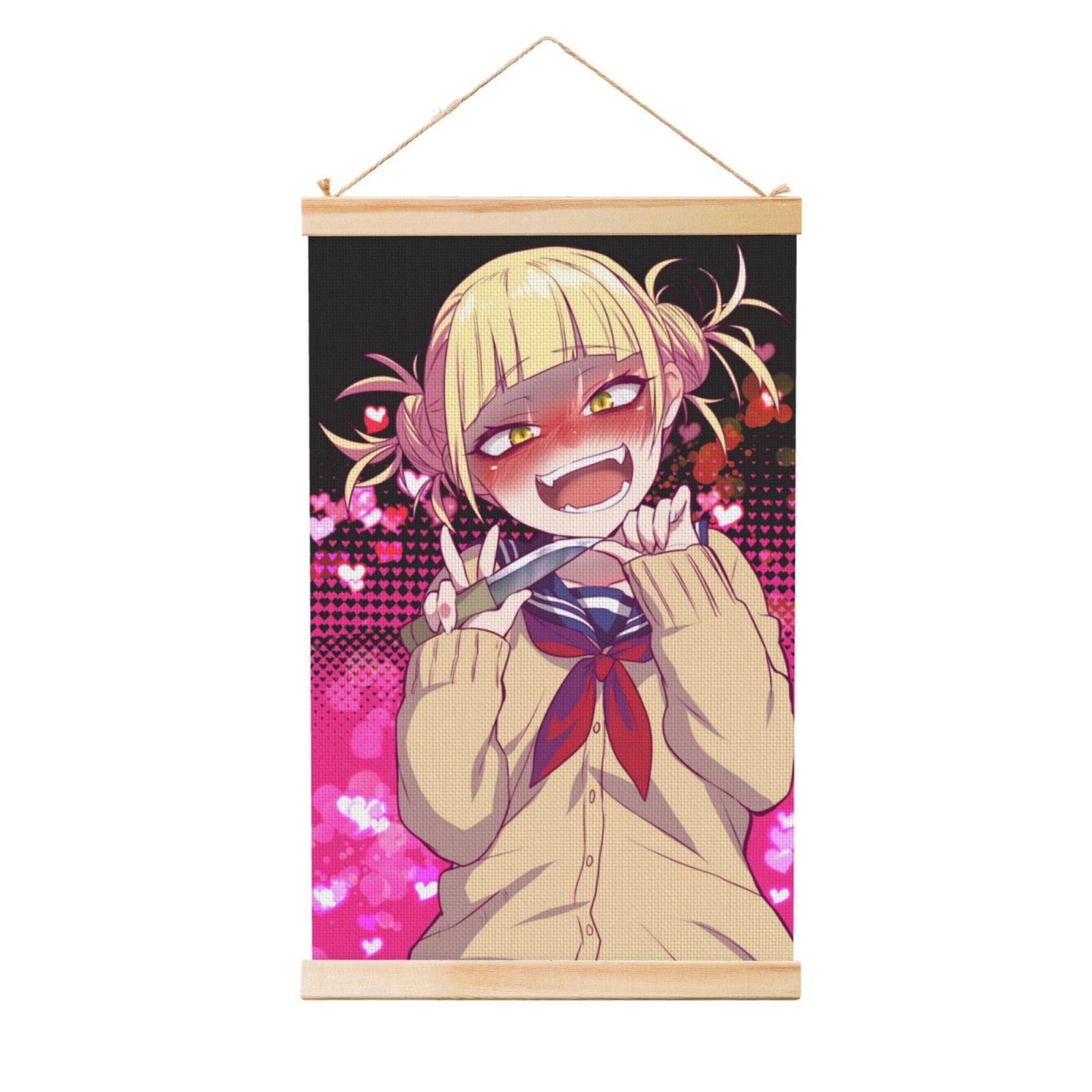 My Hero Academia Himiko Toga Wooden Shaft Hanging Poster Home Decor ...
