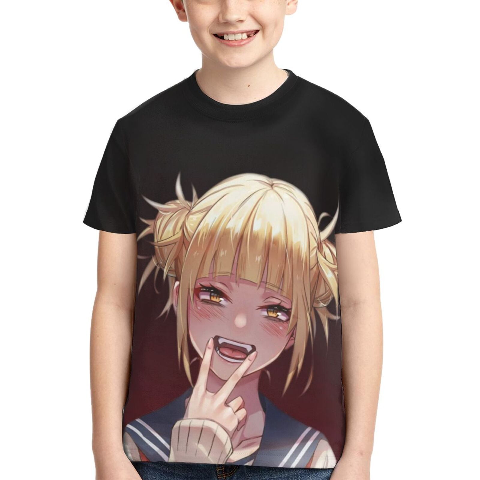 My Hero Academia Himiko Toga Youth Unisex T-Shirt Crewneck Short Sleeve ...
