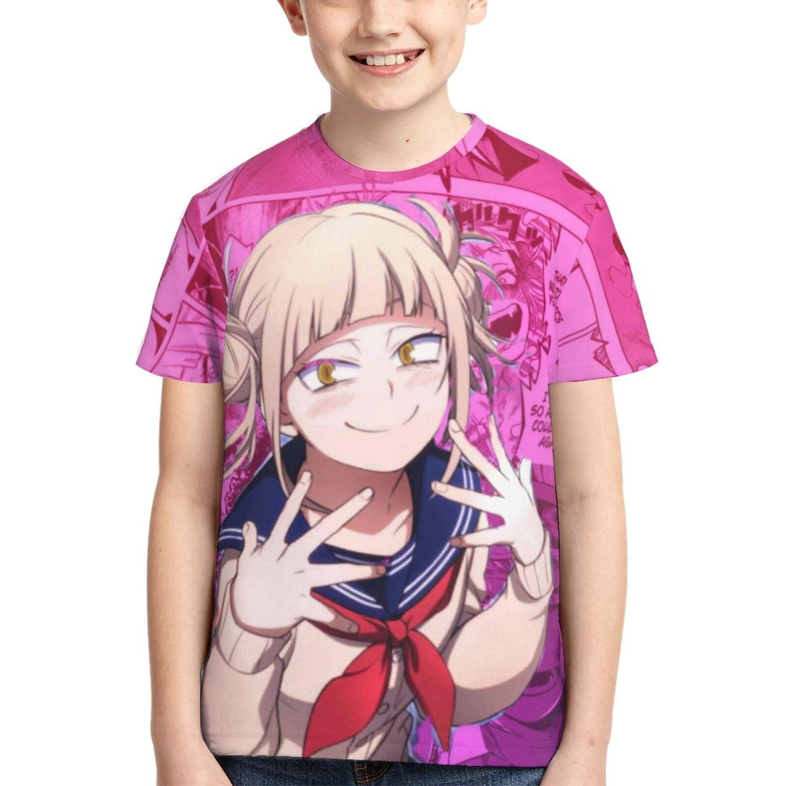 My Hero Academia Himiko Toga Youth Unisex T-Shirt Crewneck Short Sleeve ...