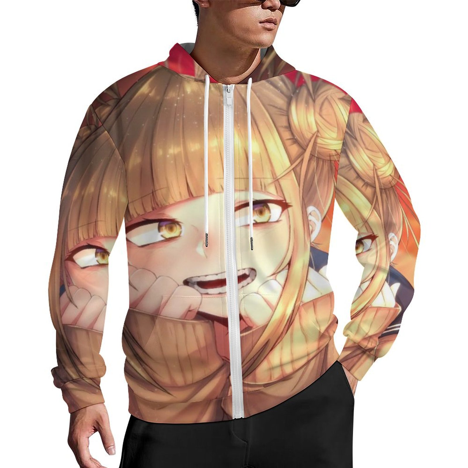 My Hero Academia Himiko Toga Zip Up Hoodies Unisex Realistic 3D Print ...